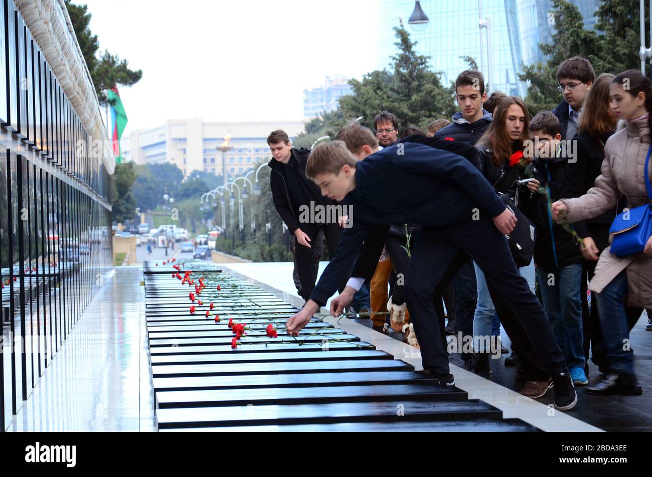 People and The tourists visiting Alley of Martyrs on anniversary of ...