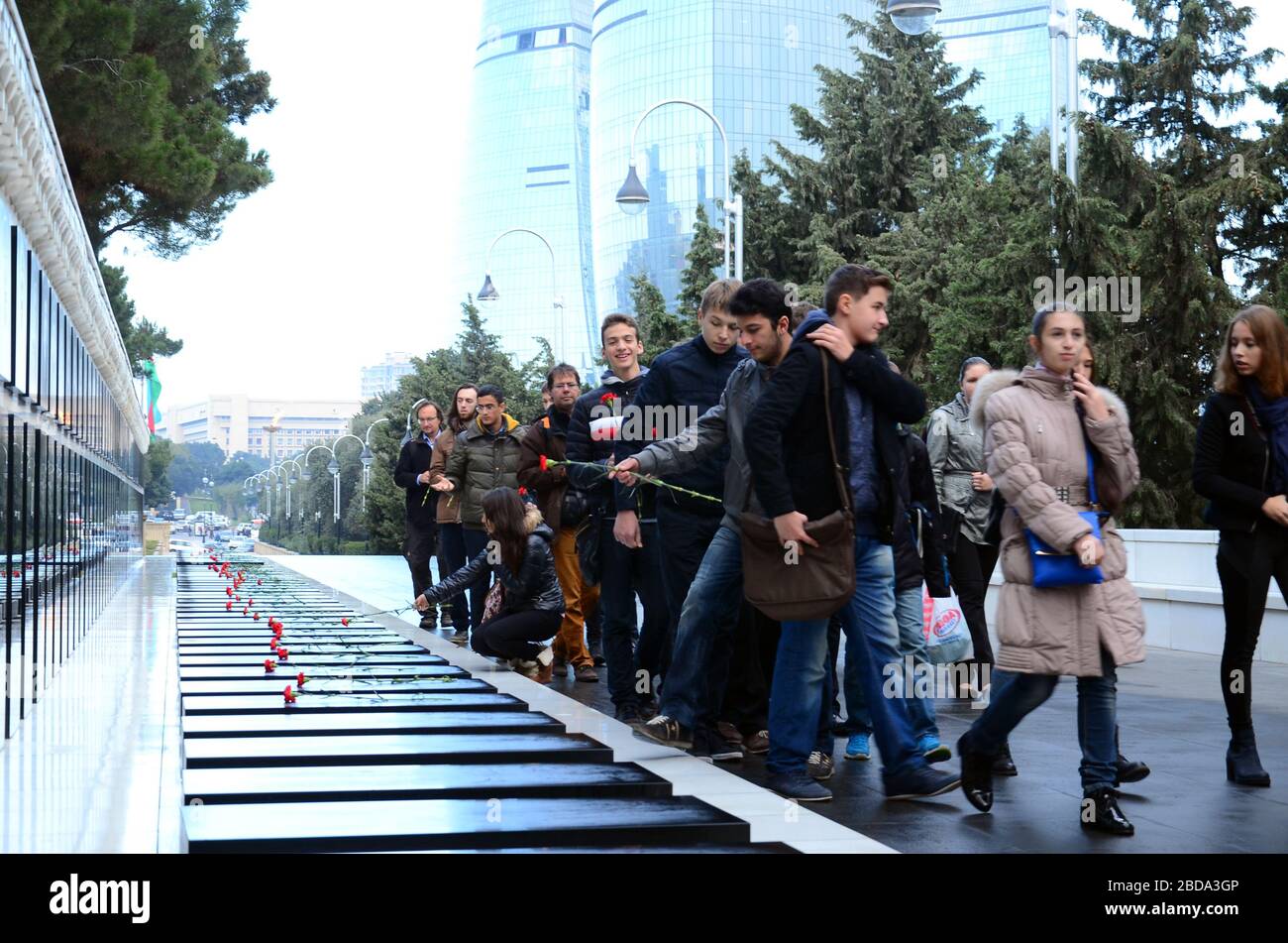 People and The tourists visiting Alley of Martyrs on anniversary of ...