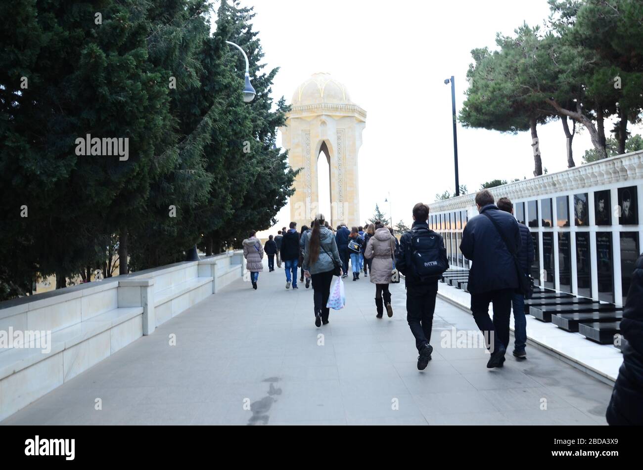 People and The tourists visiting Alley of Martyrs on anniversary of ...