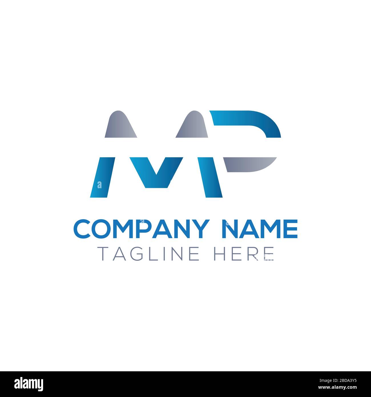 Initial MP letter Logo Design vector Template. Abstract Letter MP logo Design Stock Vector Image ...