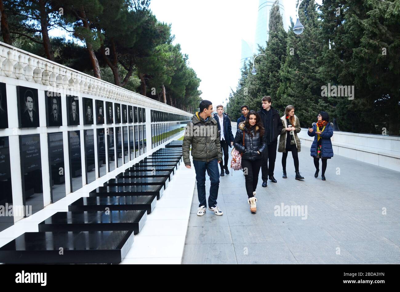People and The tourists visiting Alley of Martyrs on anniversary of ...