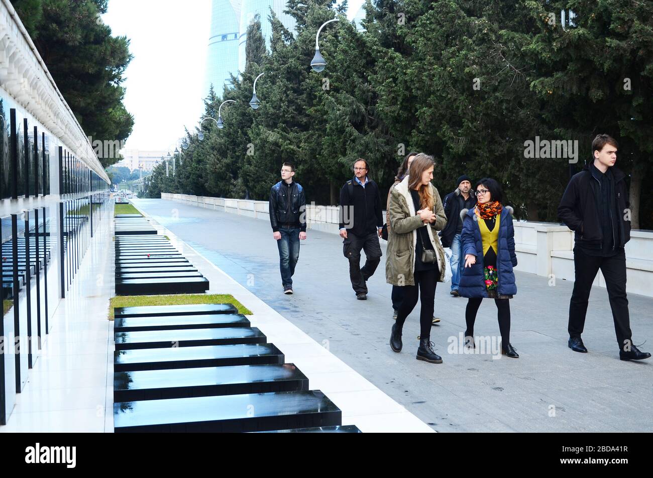 People and The tourists visiting Alley of Martyrs on anniversary of ...