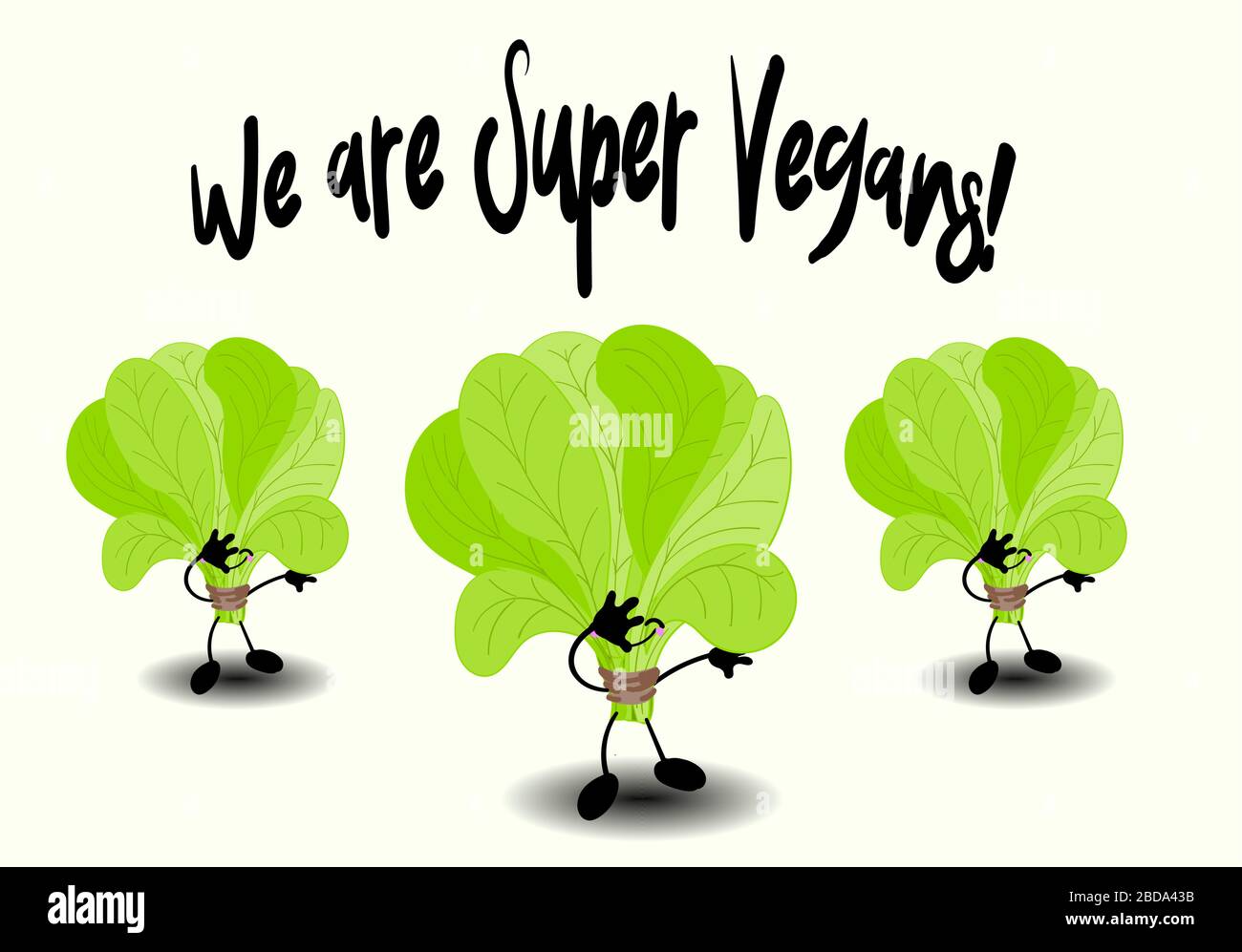 Happy vegetarian day green background. Greeting card for vegans Stock ...