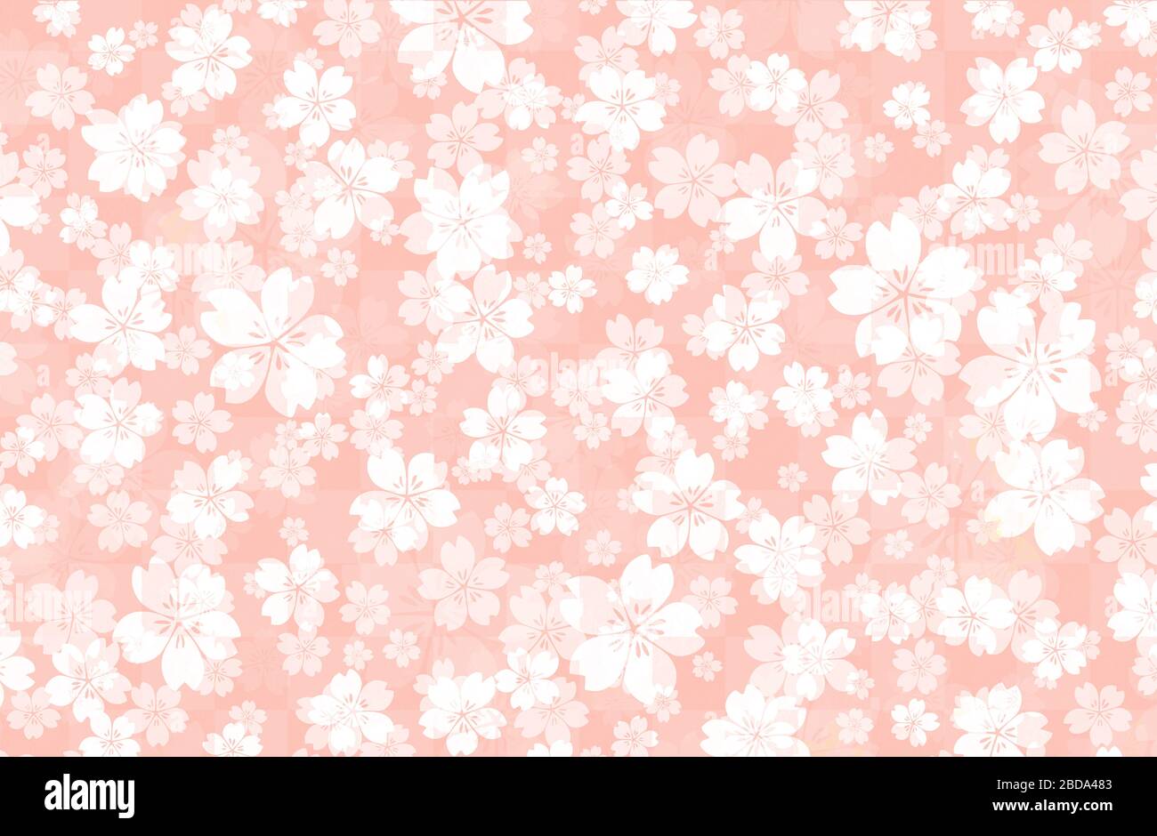 Floral pastel color background illustration ( cherry blossoms Stock ...