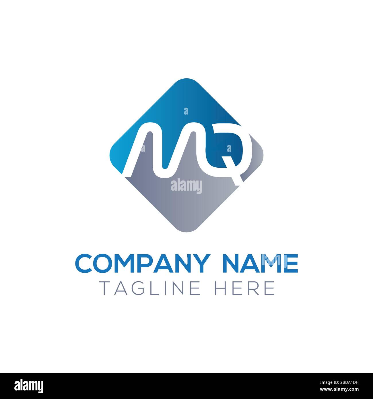 Initial MQ letter Logo Design vector Template. Abstract Letter MQ logo ...