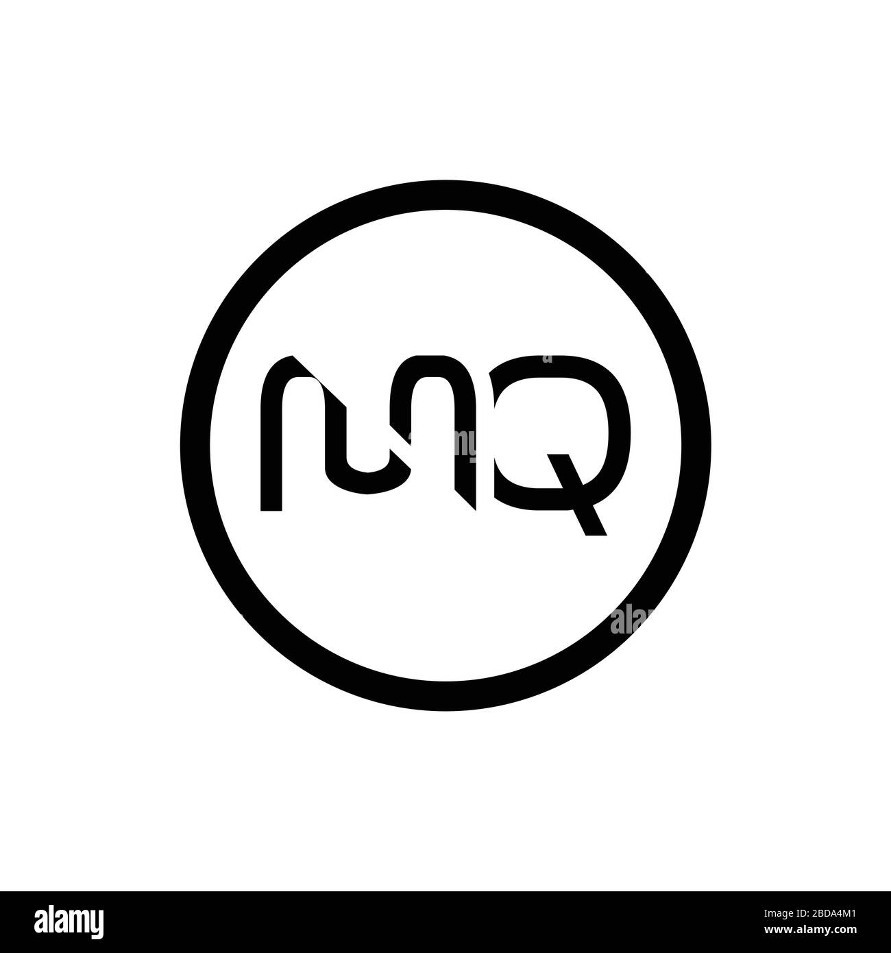 Initial MQ letter Logo Design vector Template. Abstract Letter MQ logo ...