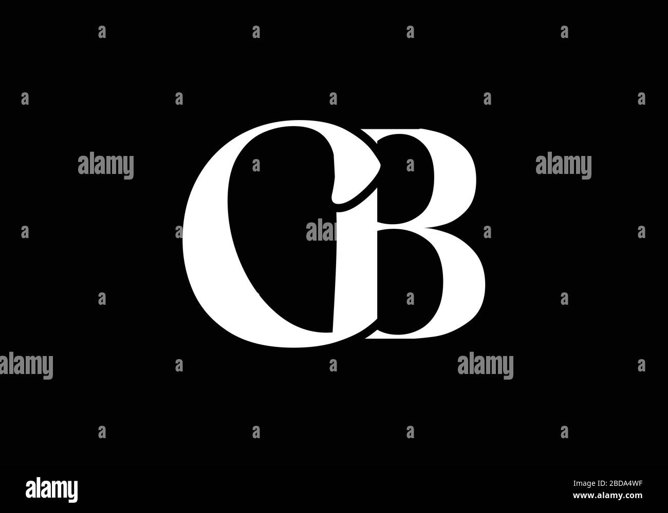 C B Initial Letter Logo design vector template, Graphic Alphabet Symbol ...