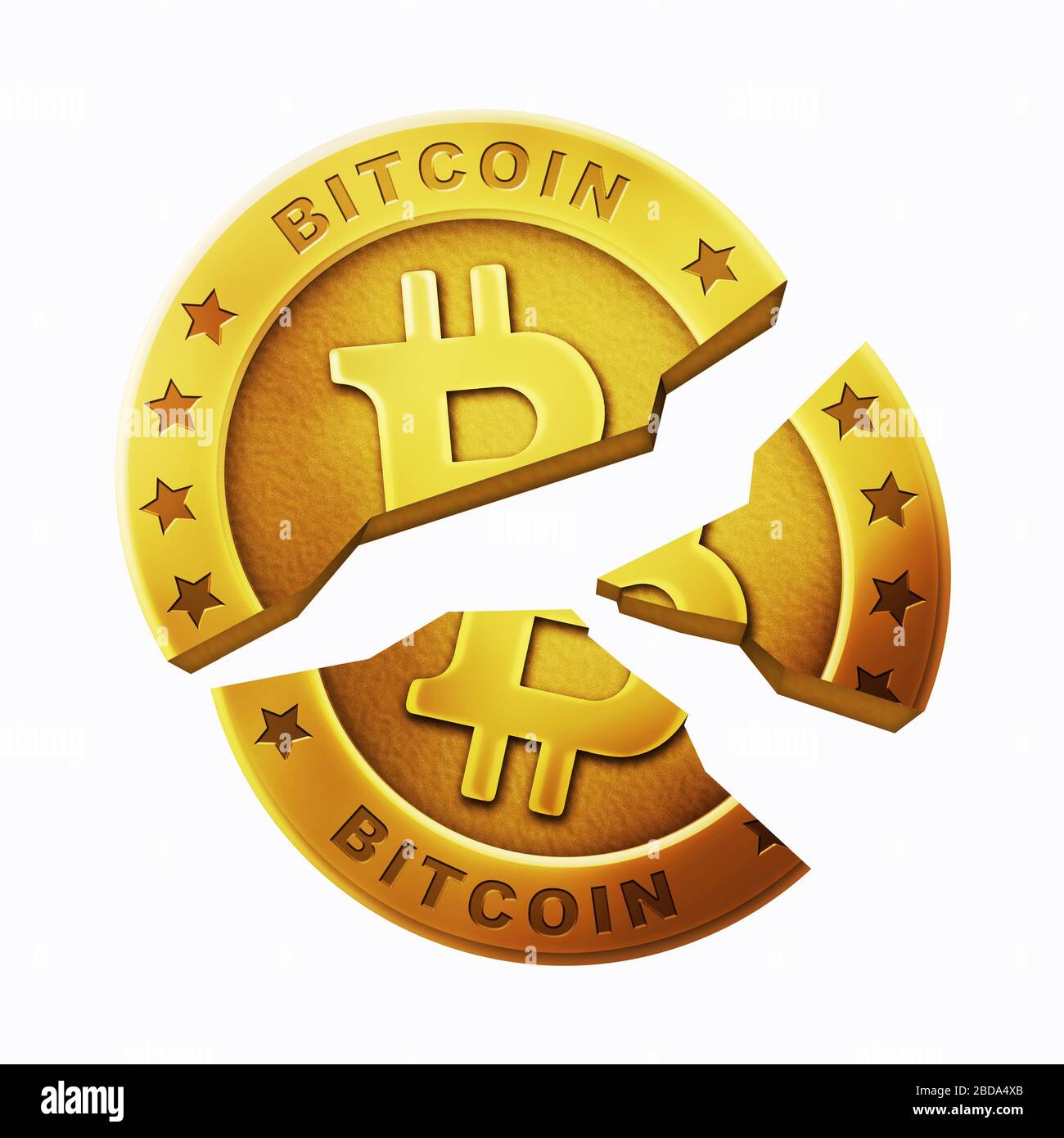 Gold coin icon realistic Cut Out Stock Images & Pictures - Alamy