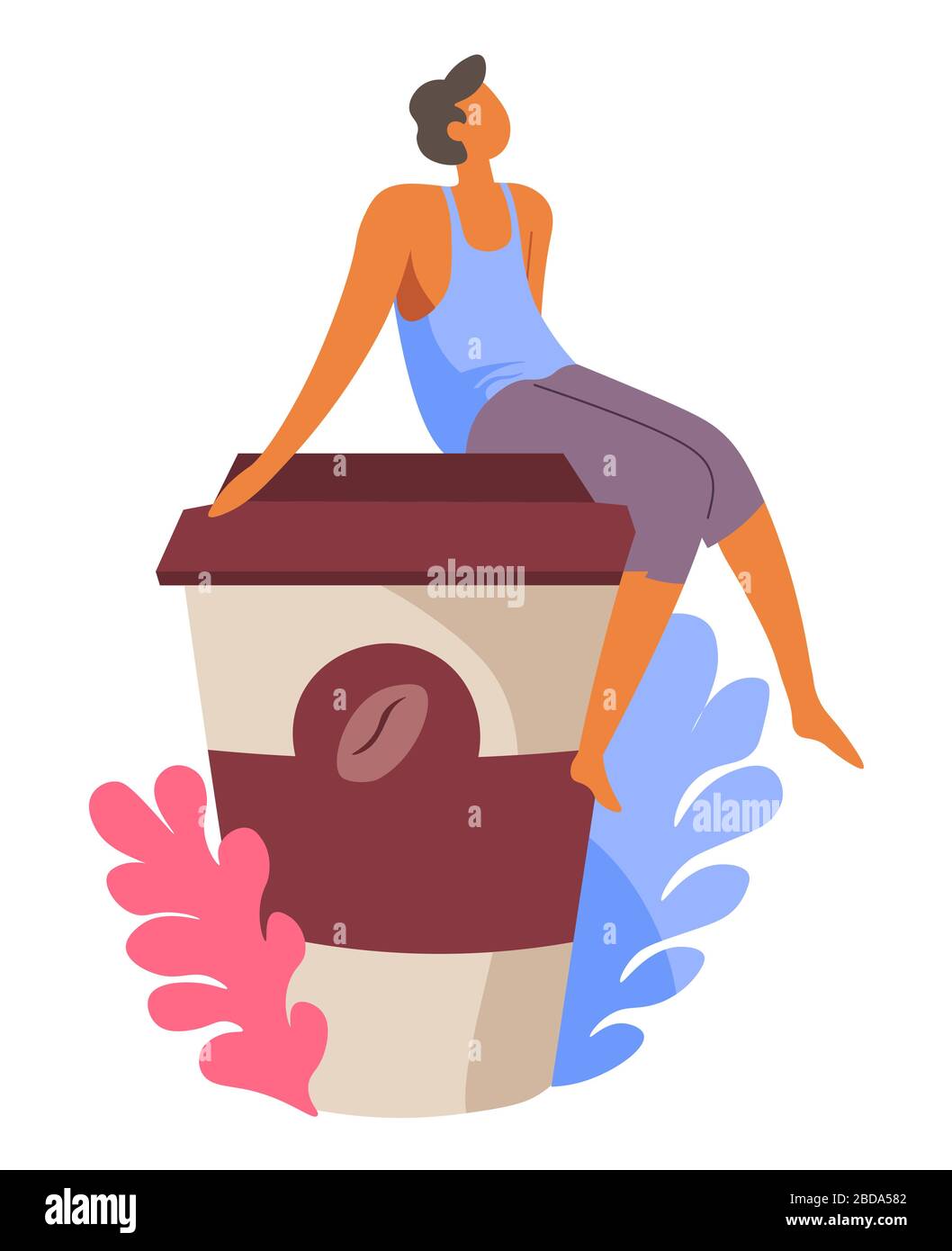 Sitting bean Stock Vector Images - Alamy