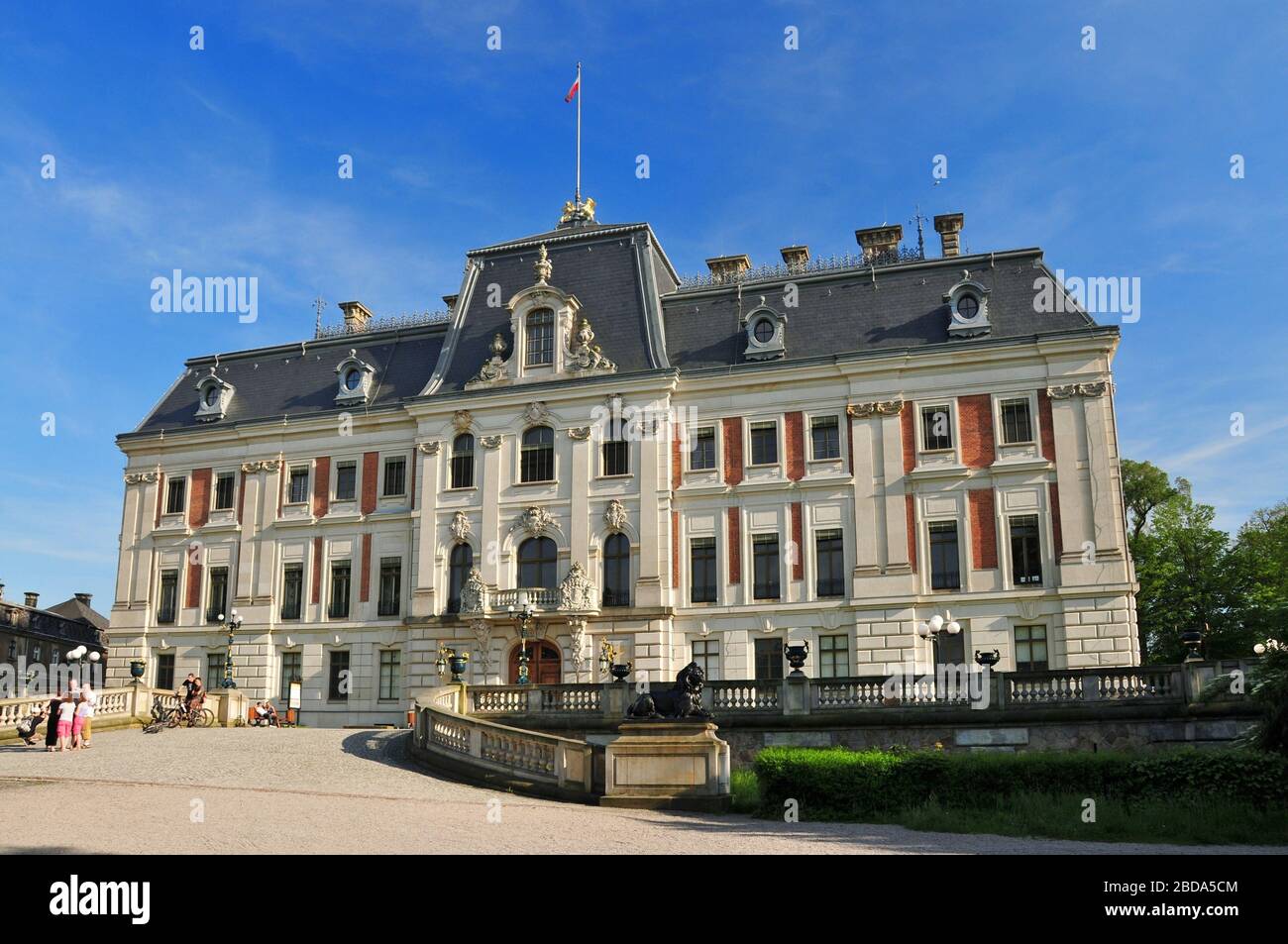 The Pszczyna Castle. Pszczyna, Silesian Voivodeship, Poland Stock Photo ...