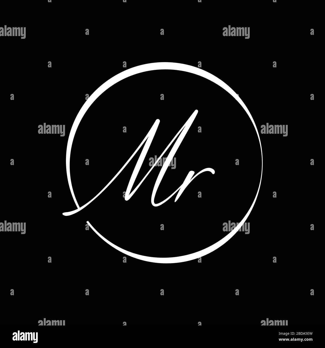 Initial MR letter Logo Design vector Template. Abstract Letter MR logo ...