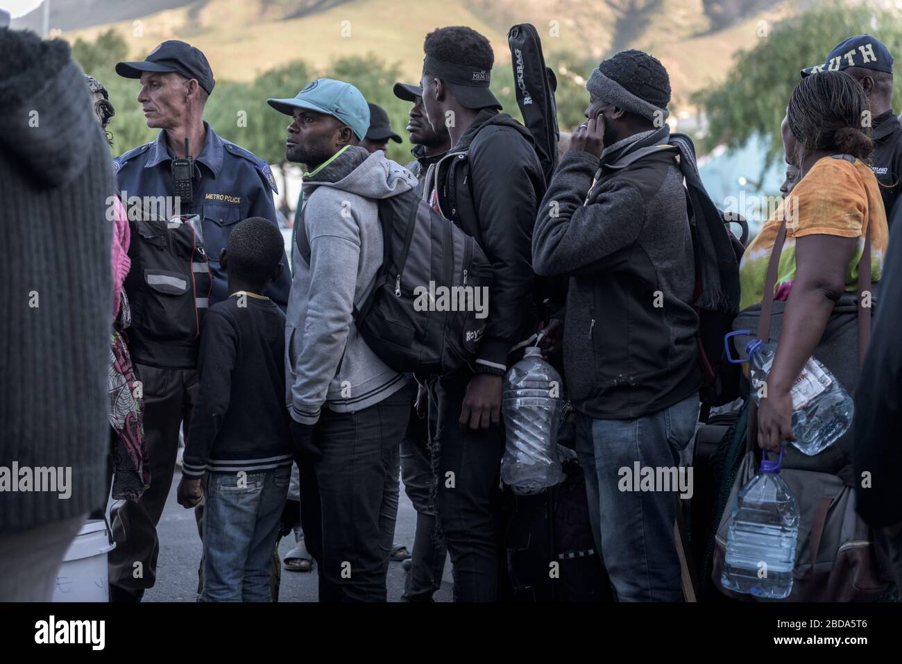 Foreign National Refugees Are Relocated From The Cape Town Streets To