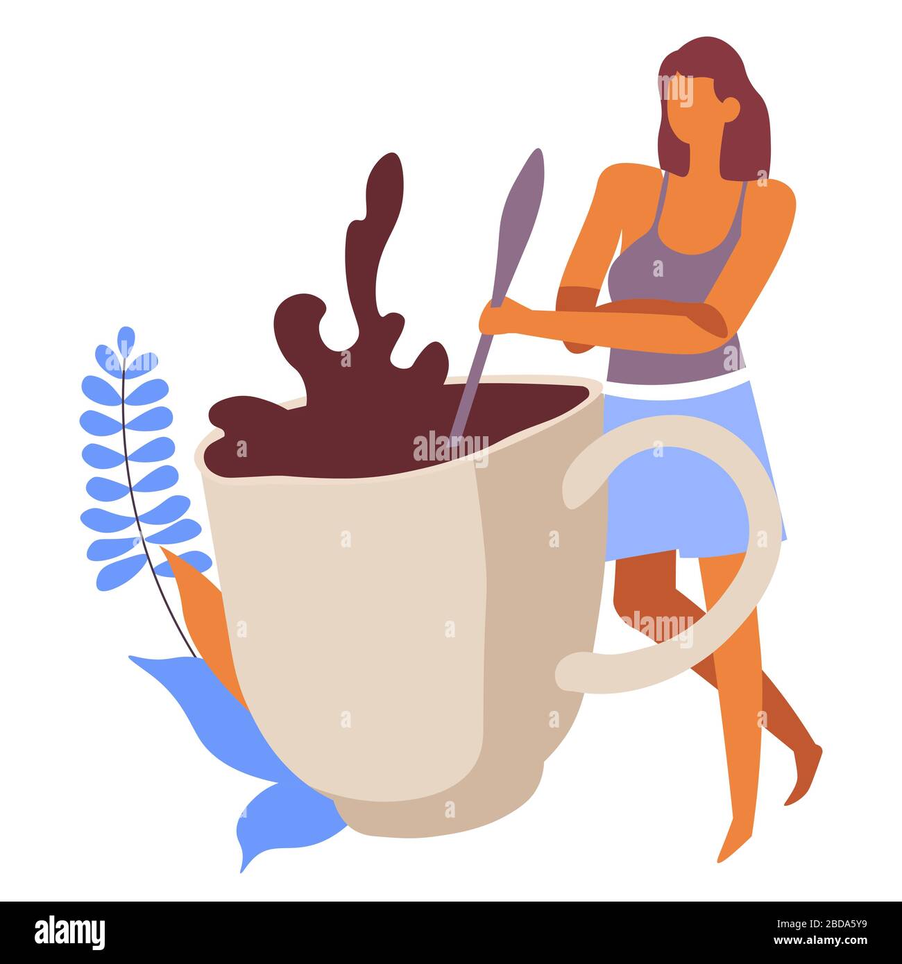 Beverage mixing Stock Vector Images - Alamy