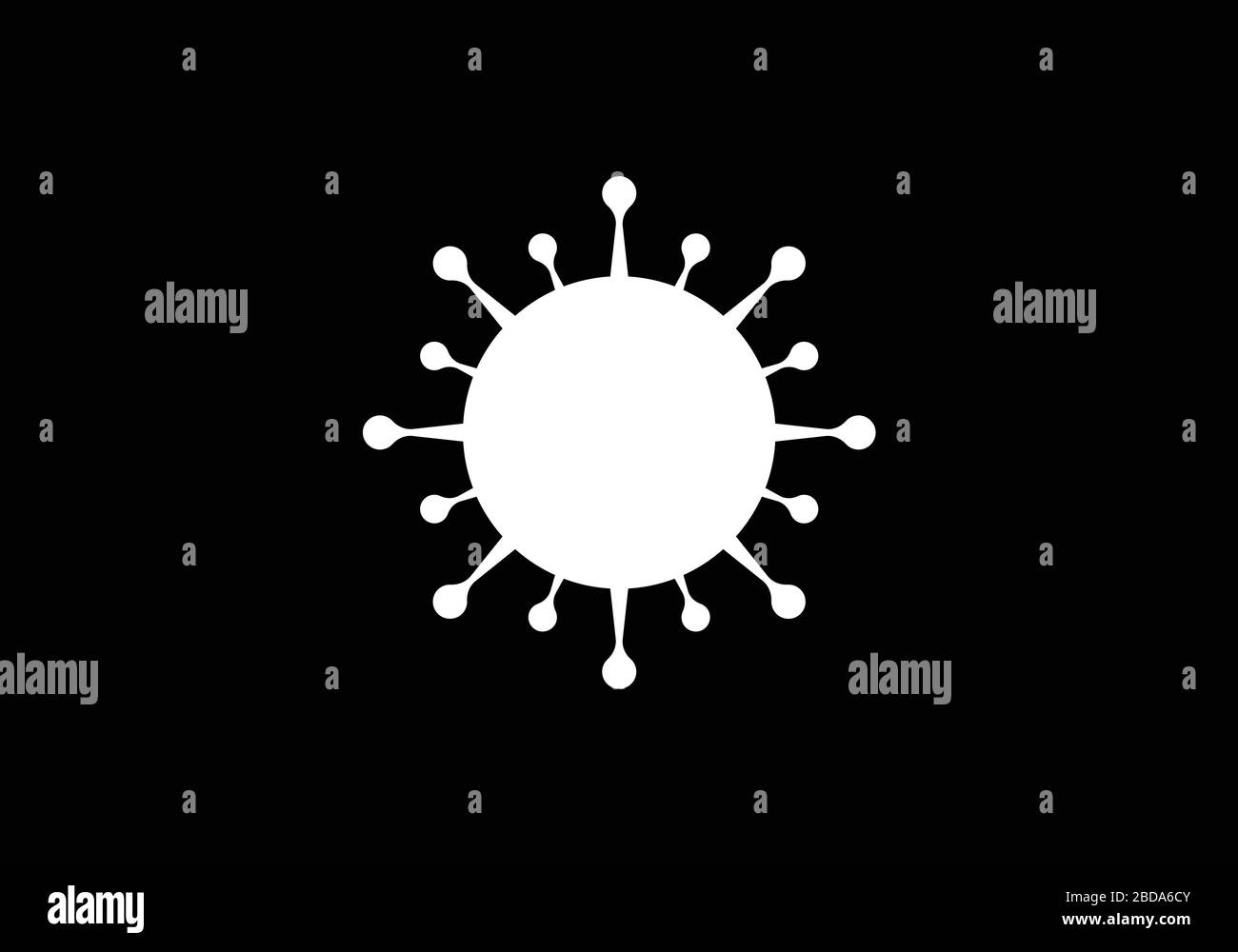 Corona virus (Covid-19). Symbol of the fight against coronovirus. Stop ...