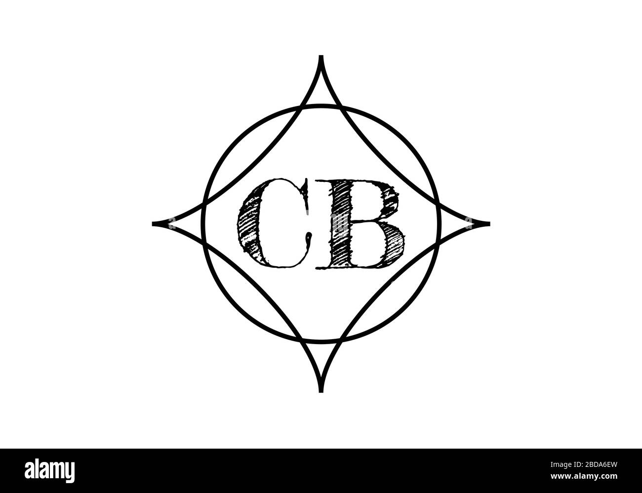 C B Initial Letter Logo design vector template, Graphic Alphabet Symbol ...