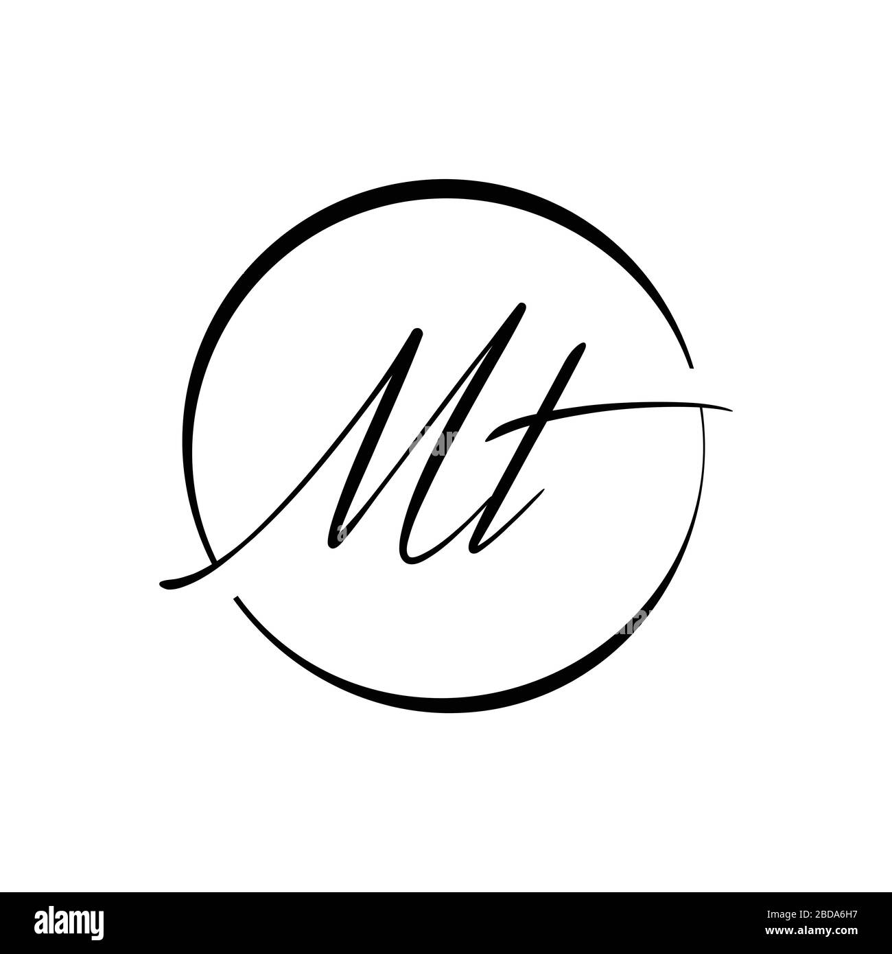 Initial MT letter Logo Design vector Template. Abstract Letter MT logo Design Stock Vector Image Art Alamy
