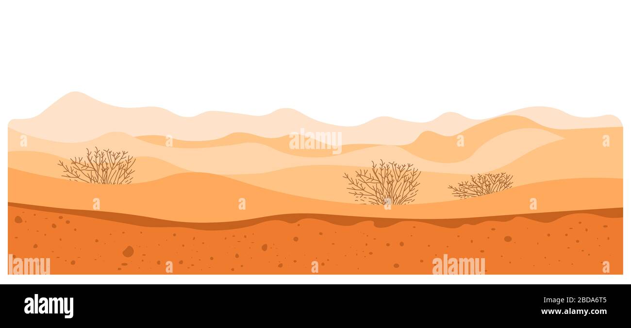Arid climate desert sand Cut Out Stock Images & Pictures - Alamy