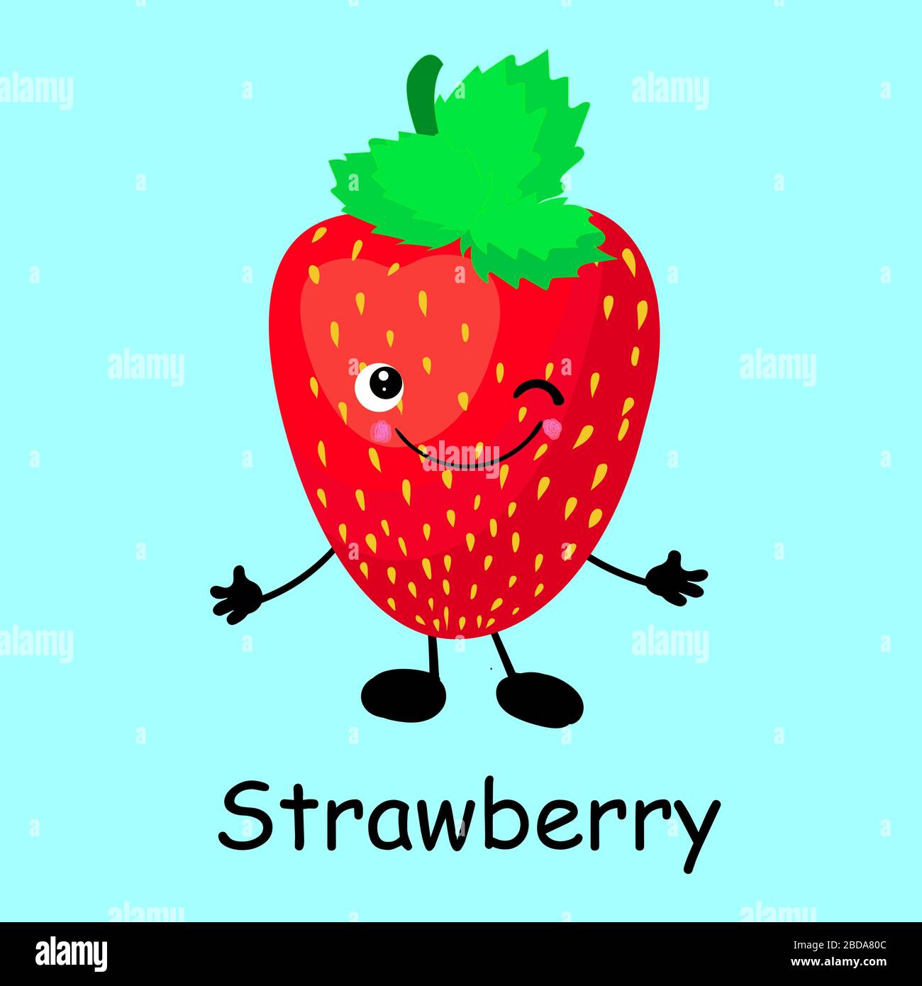Blackberry berry in child Stock Vector Images - Alamy