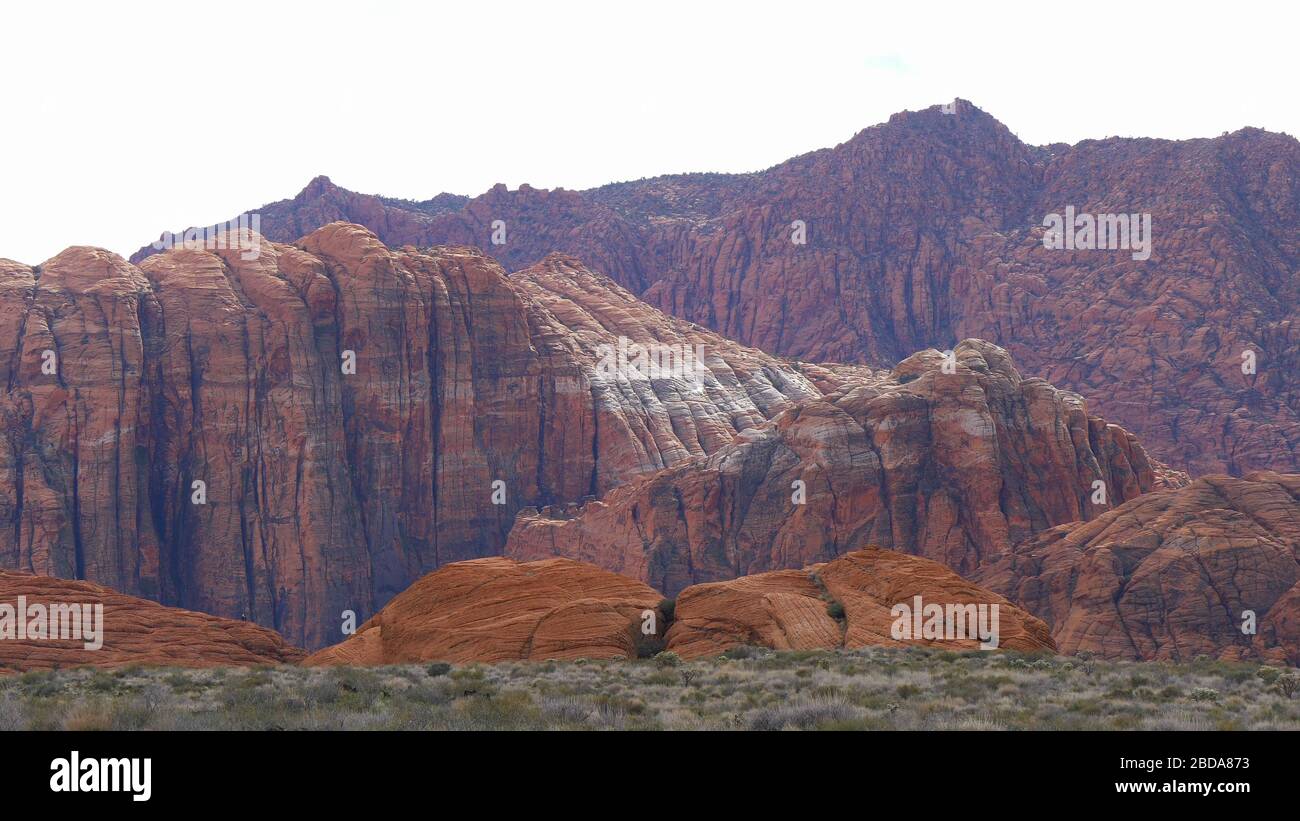 Stunning scenery at Snow Canyon in Utah Stock Photo - Alamy