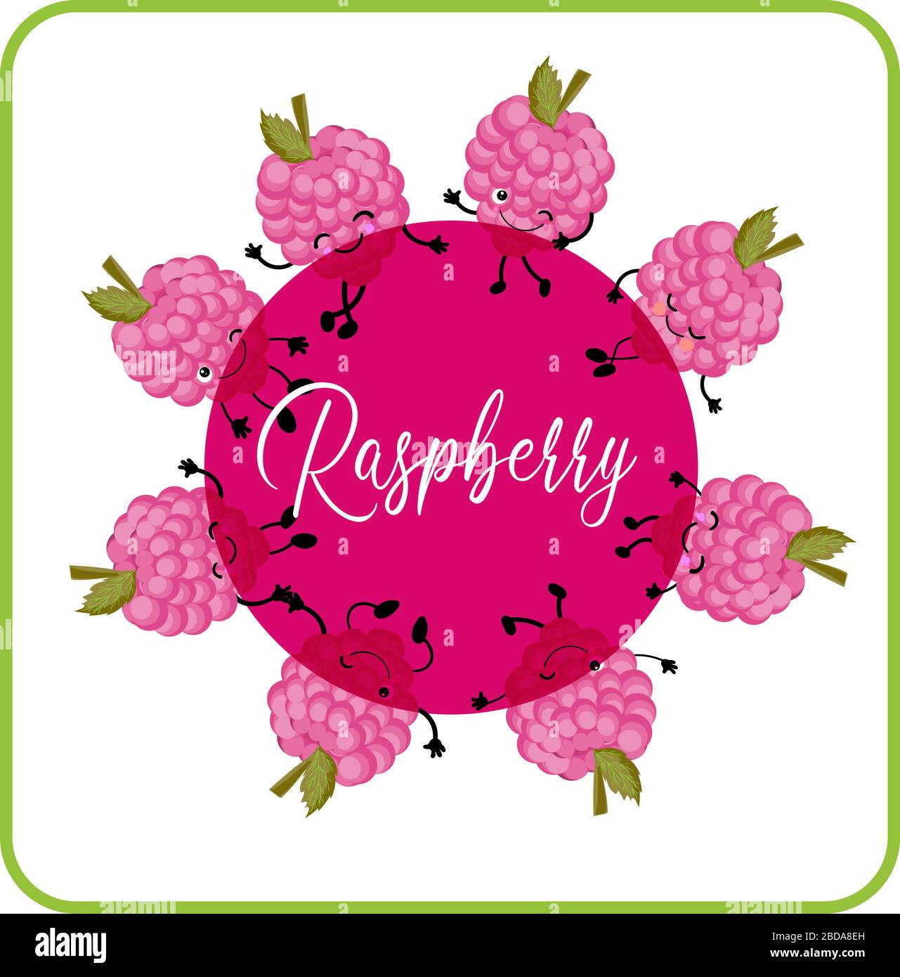 Raspberry. berry company logo. Pink color. Fashion style Stock Vector ...