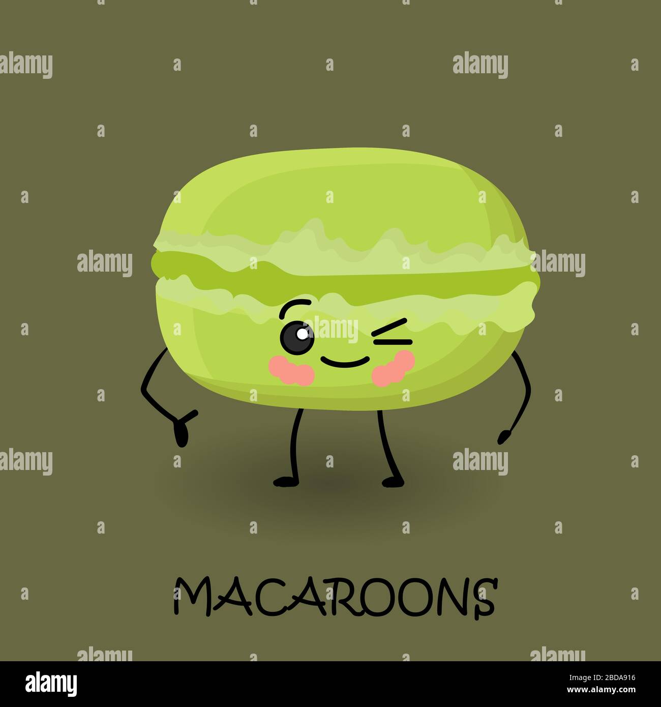 Sweets desserts macaroons chocolate Stock Vector Images - Alamy