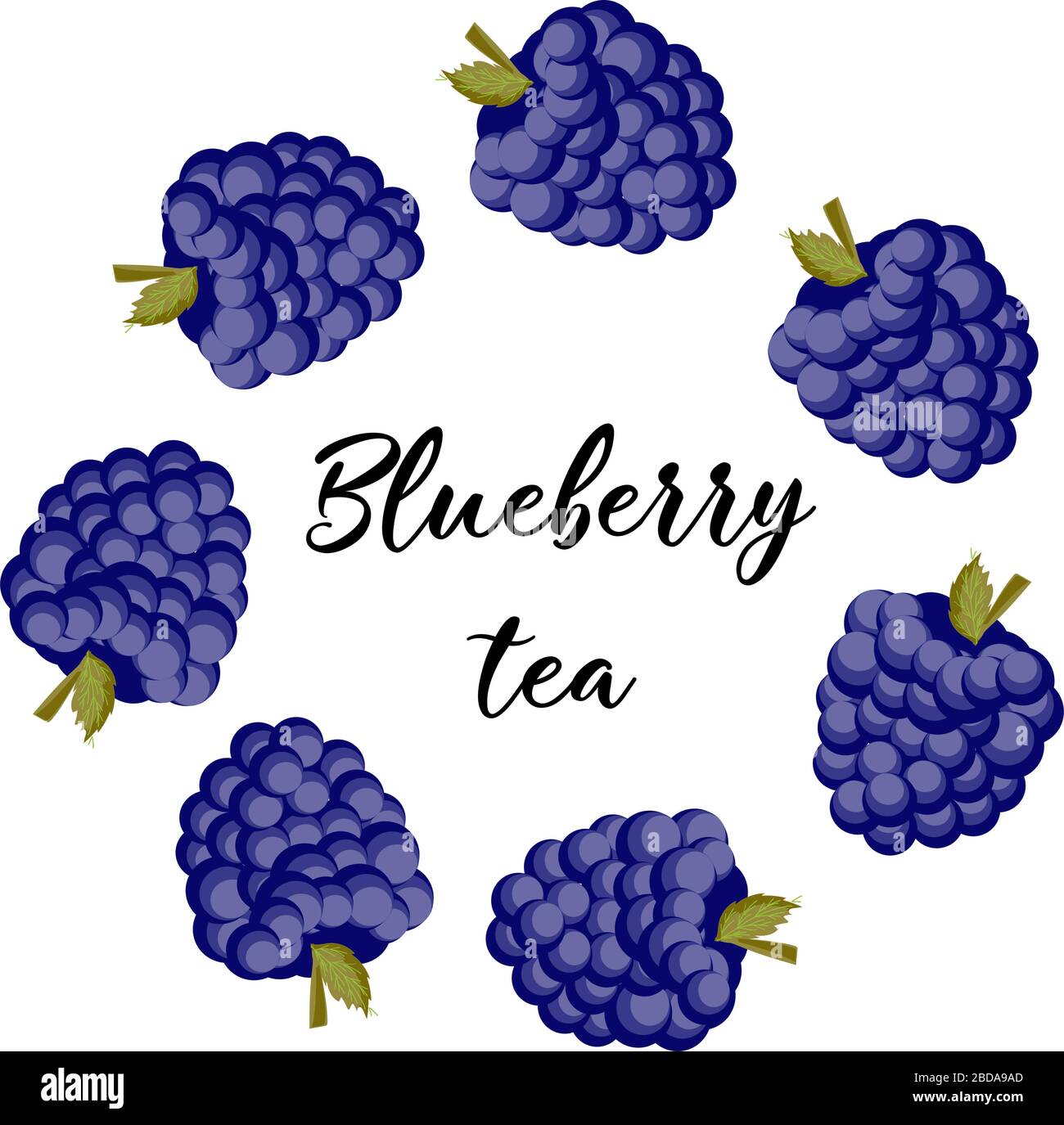 Illustration of cute staring dewberry mascot isolated on light ...