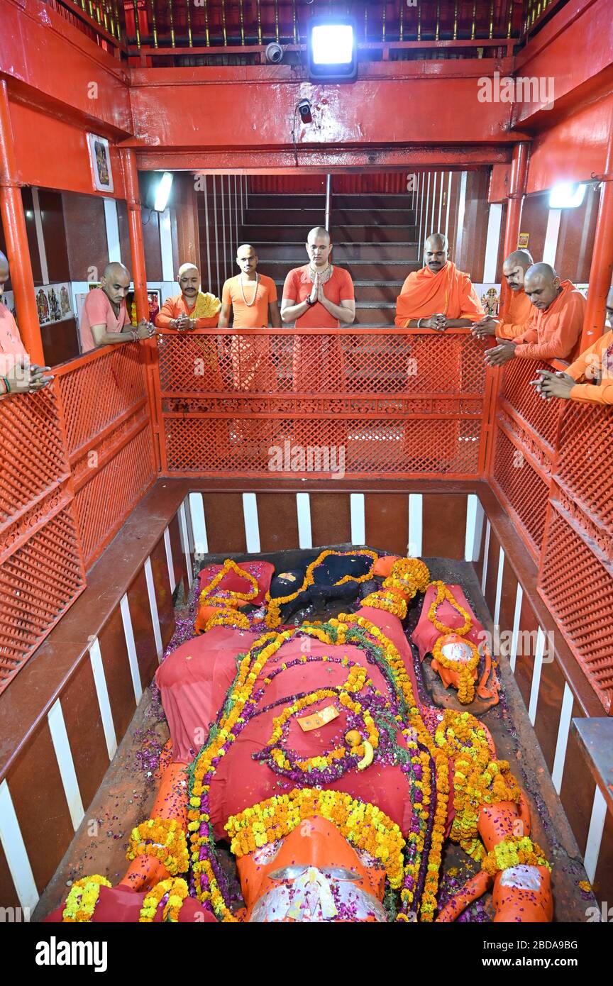 Corona prayer temple india hi-res stock photography and images - Alamy