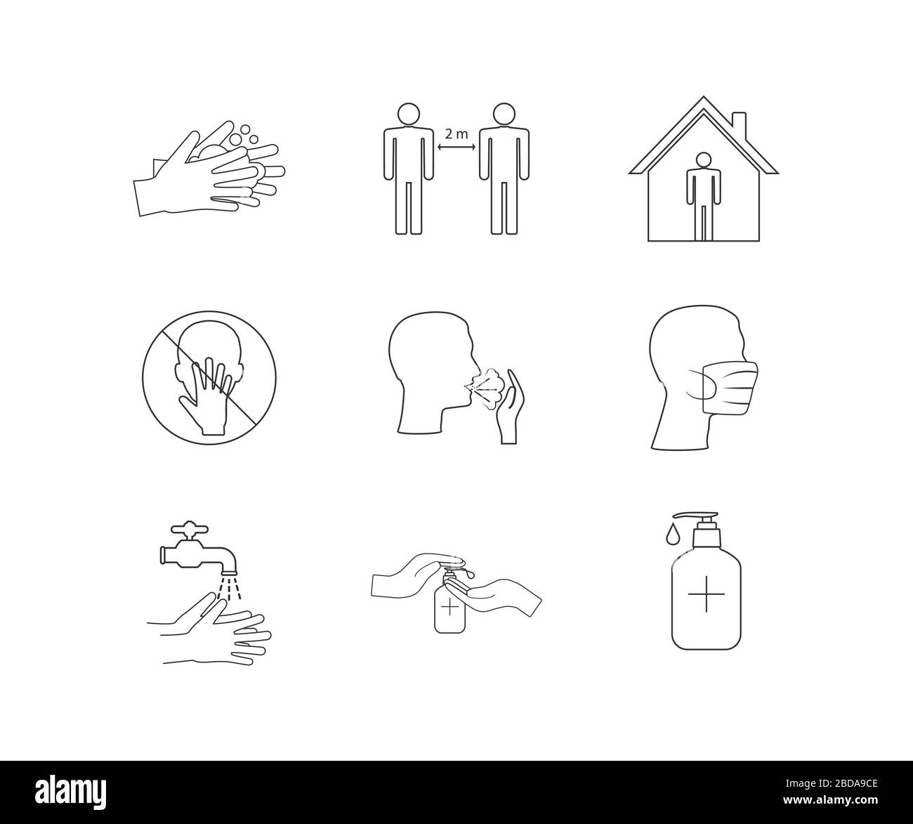 Coronavirus disease prevention icon. Vector illustration, flat design ...