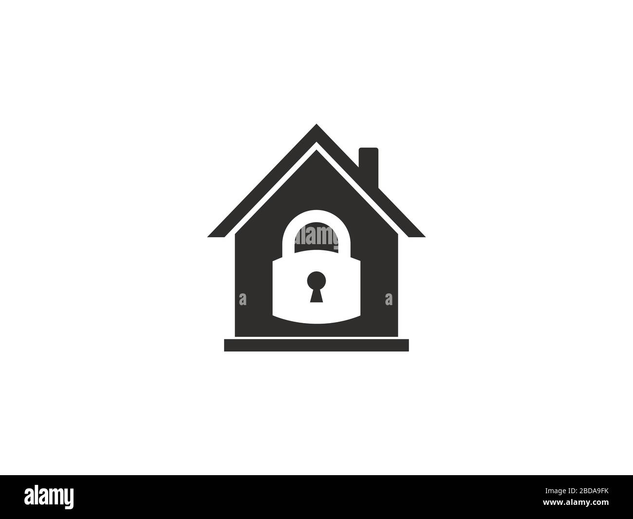Stay home icon. Vector illustration, flat design Stock Vector Image ...