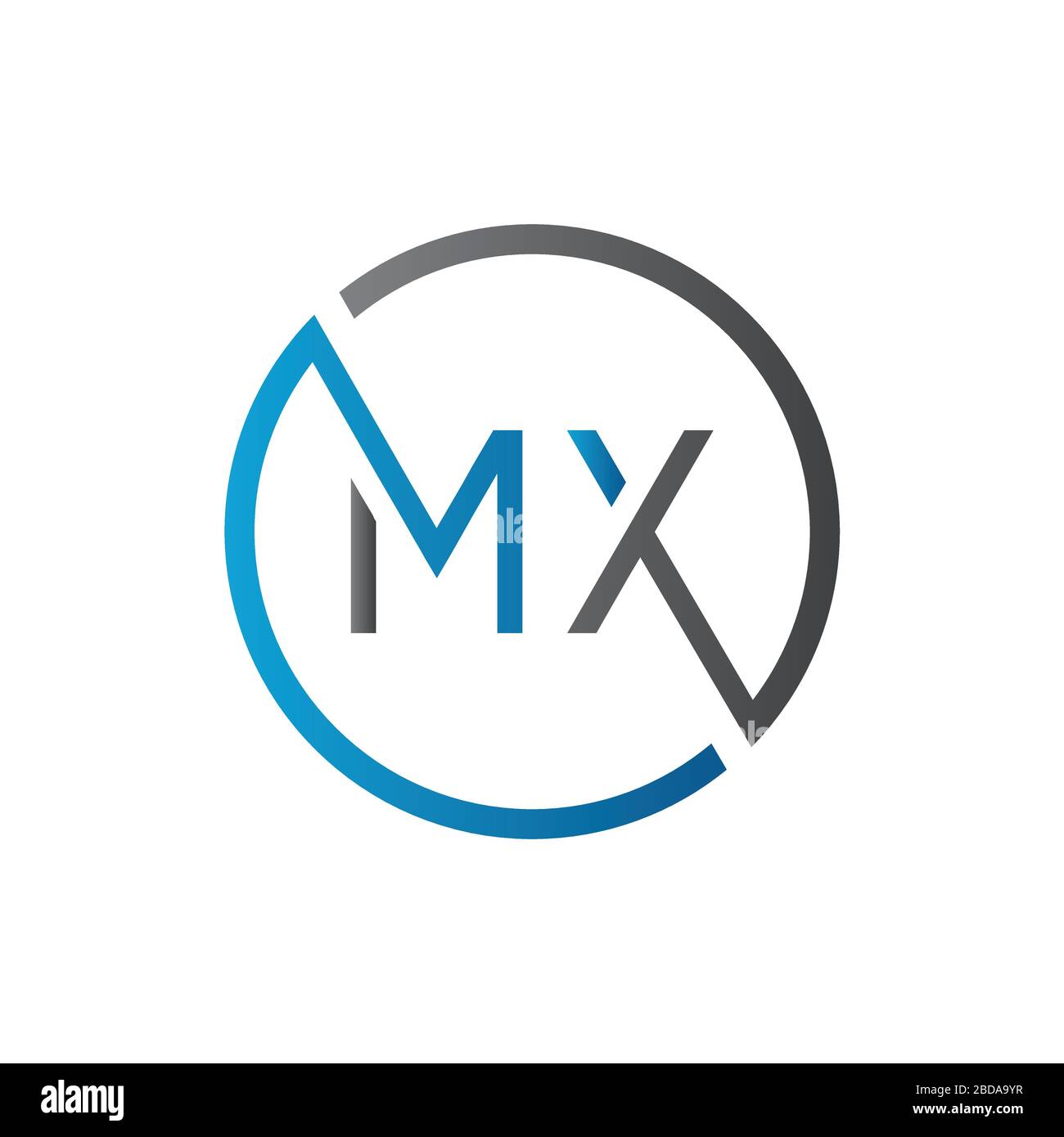 Initial MX letter Logo Design vector Template. Abstract Letter MX logo Design Stock Vector Image ...