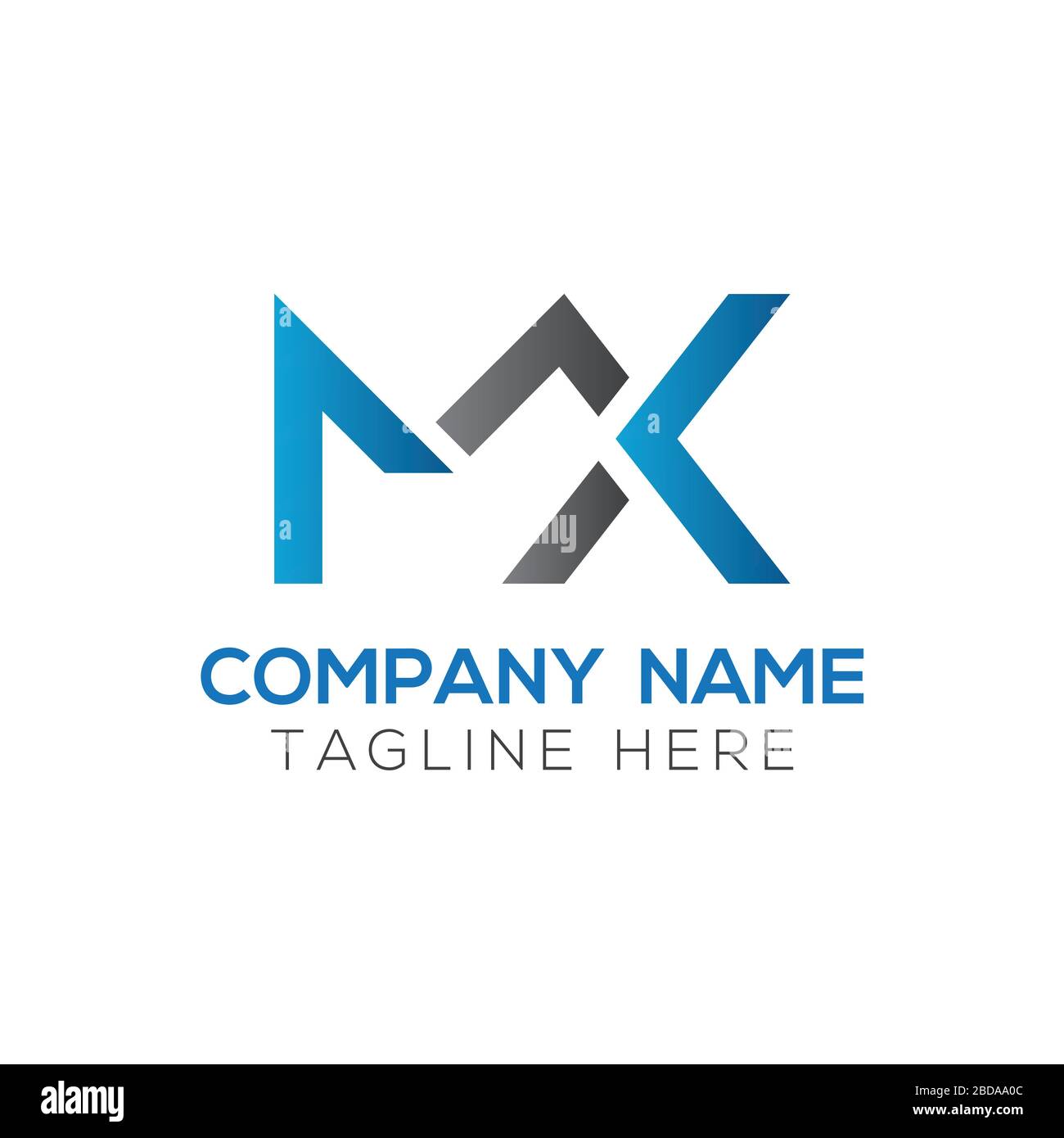 Initial MX letter Logo Design vector Template. Abstract Letter MX logo Design Stock Vector Image ...