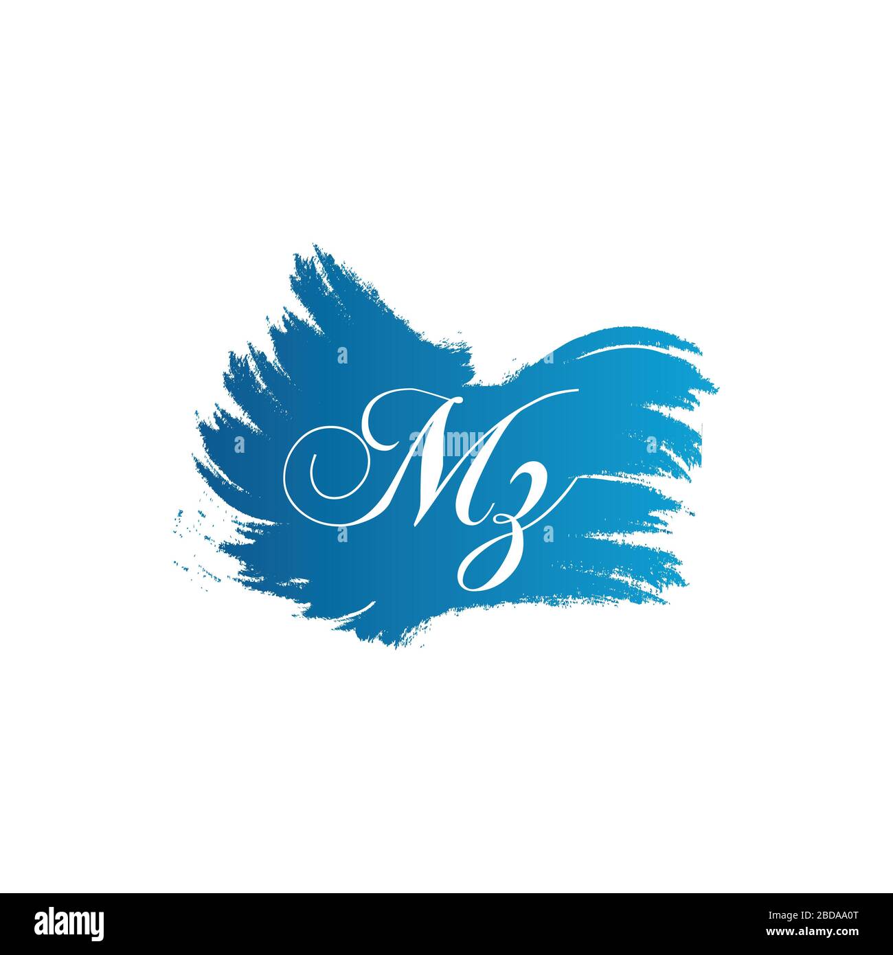 Initial MZ letter Logo Design vector Template. Abstract Letter MZ logo ...
