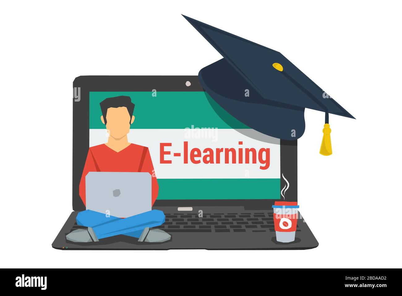 Student learning process Stock Vector Images - Alamy