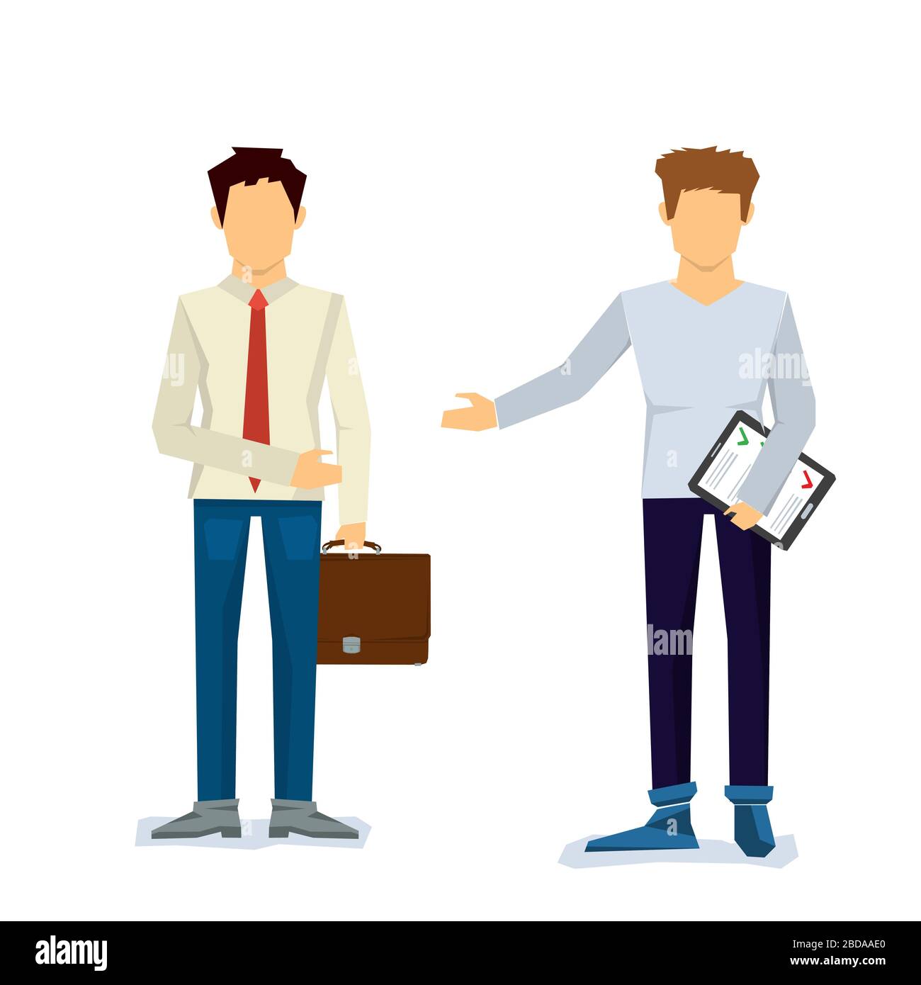 Business contract management vector agreement office Cut Out Stock ...