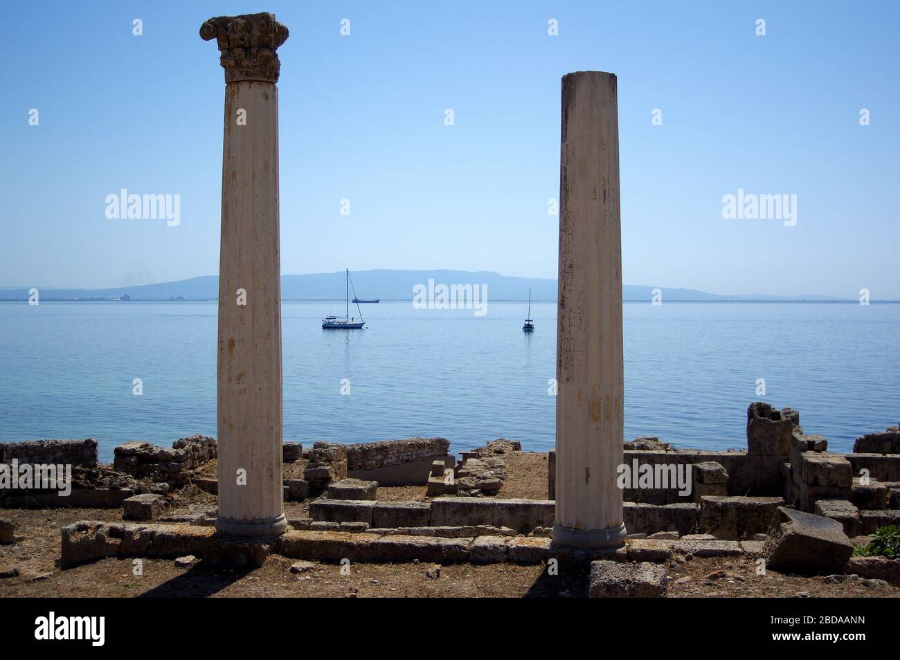 Ancient architecture. Sardinia, Italy. Elements of architecture of ...