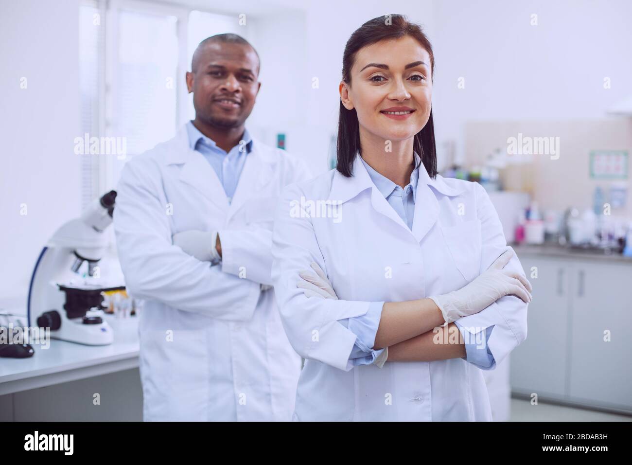 Successful team of scientist hi-res stock photography and images - Alamy