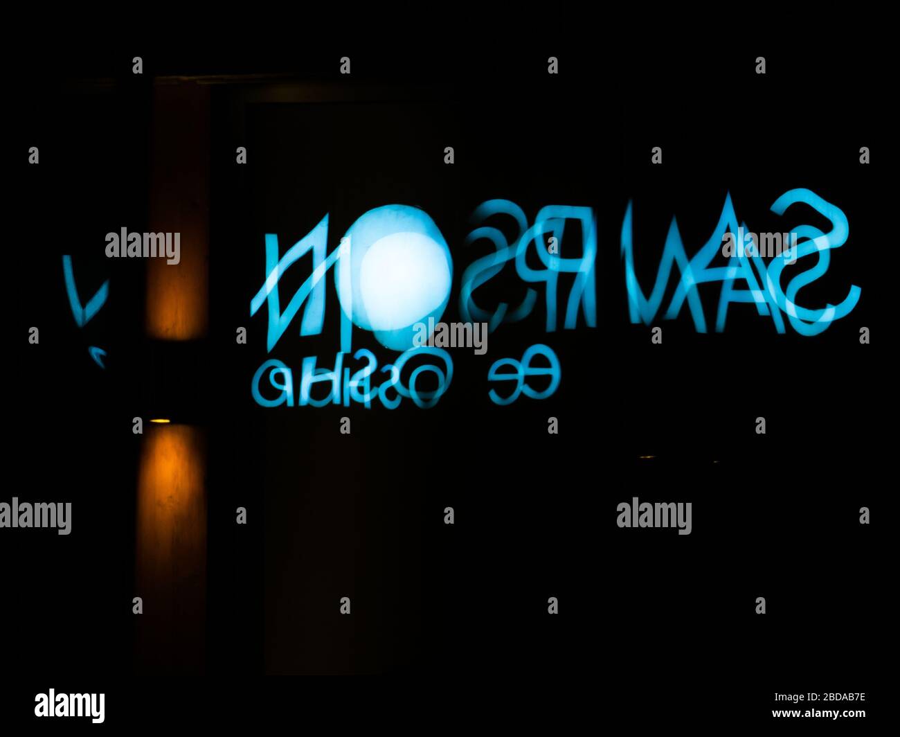 blue neon signage, specialist, com, store, dark, night, shop, lights ...