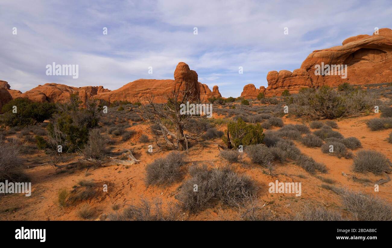 Amazing Scenery at Arches National Park in Utah Stock Photo - Alamy