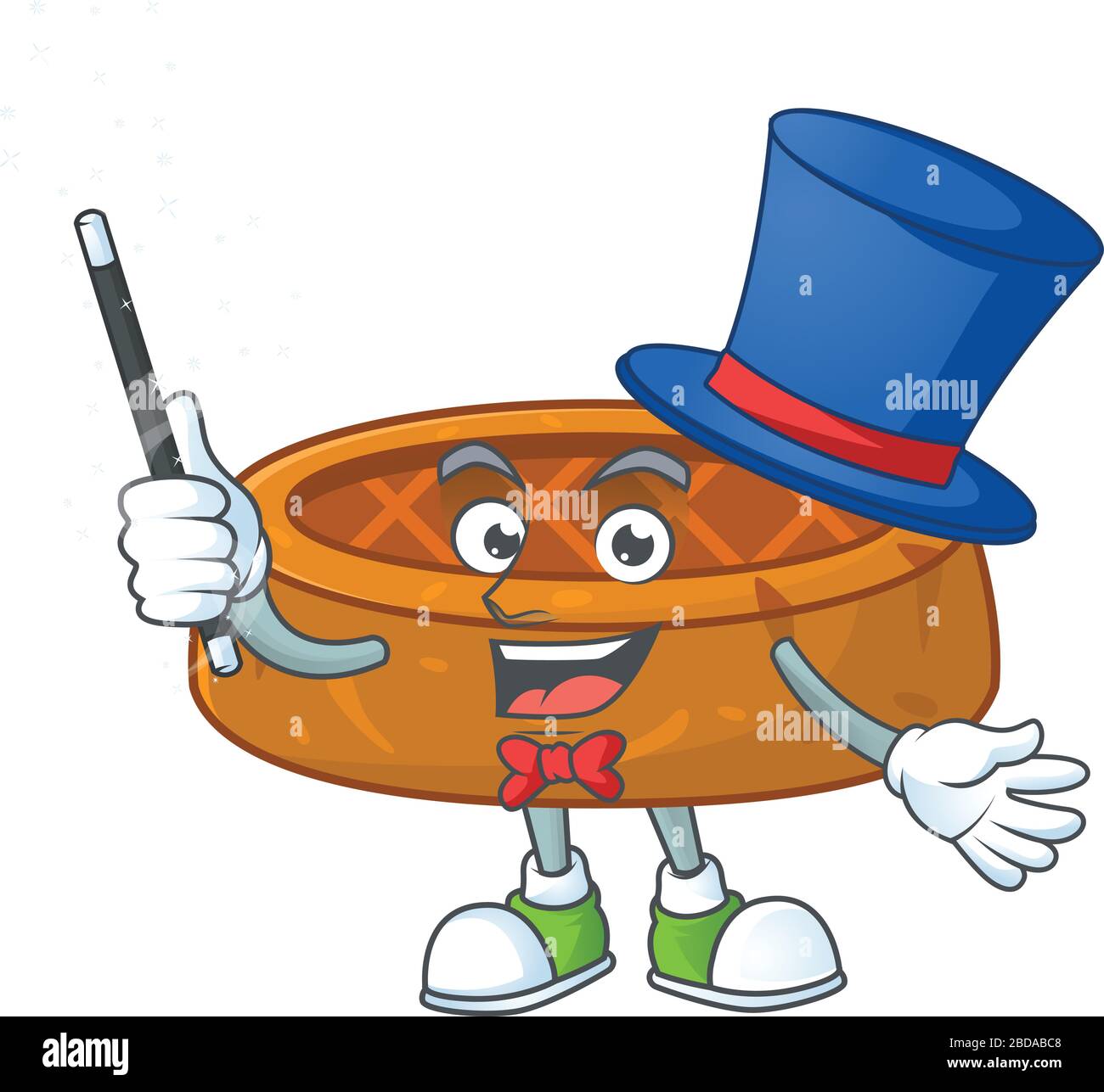 Talented peanut cookies Magician cartoon design style Stock Vector ...