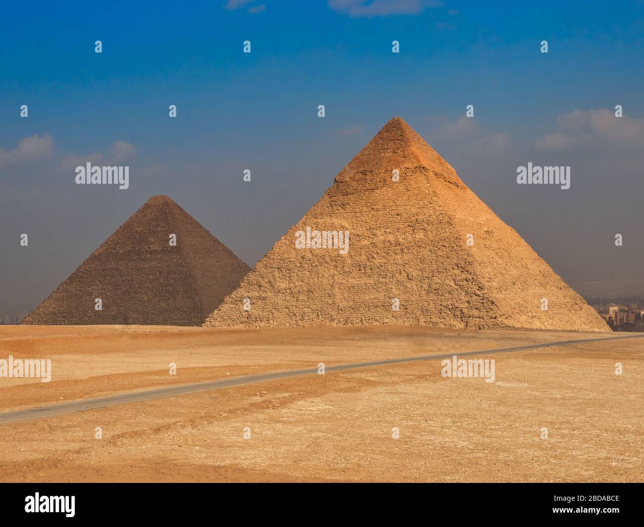 The famous pyramids at Giza in Egypt Stock Photo - Alamy