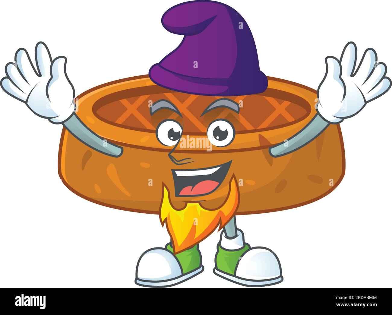 Sweet fairytale of peanut cookies Elf cartoon character Stock Vector ...