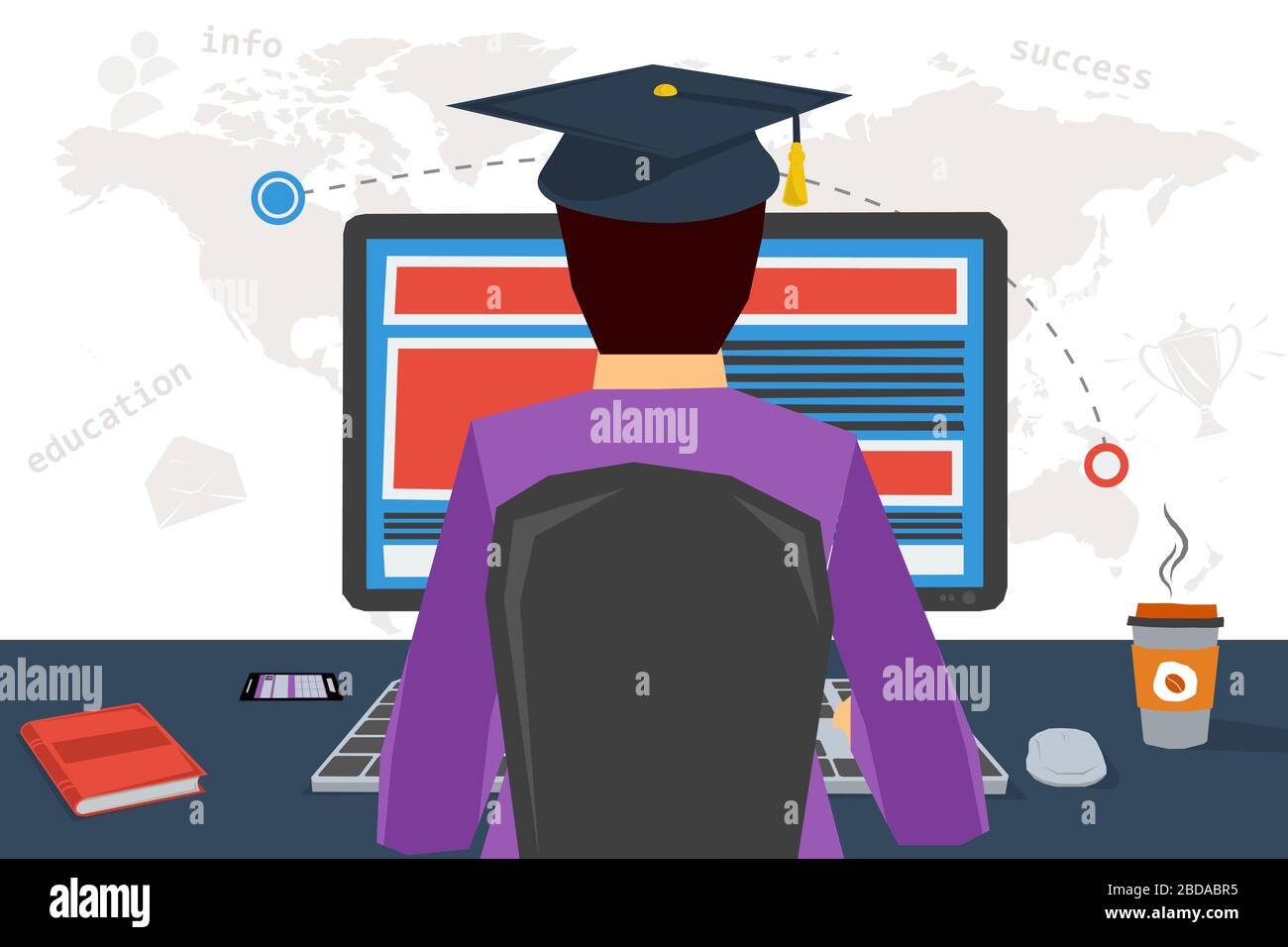 Education success program Stock Vector Images - Alamy