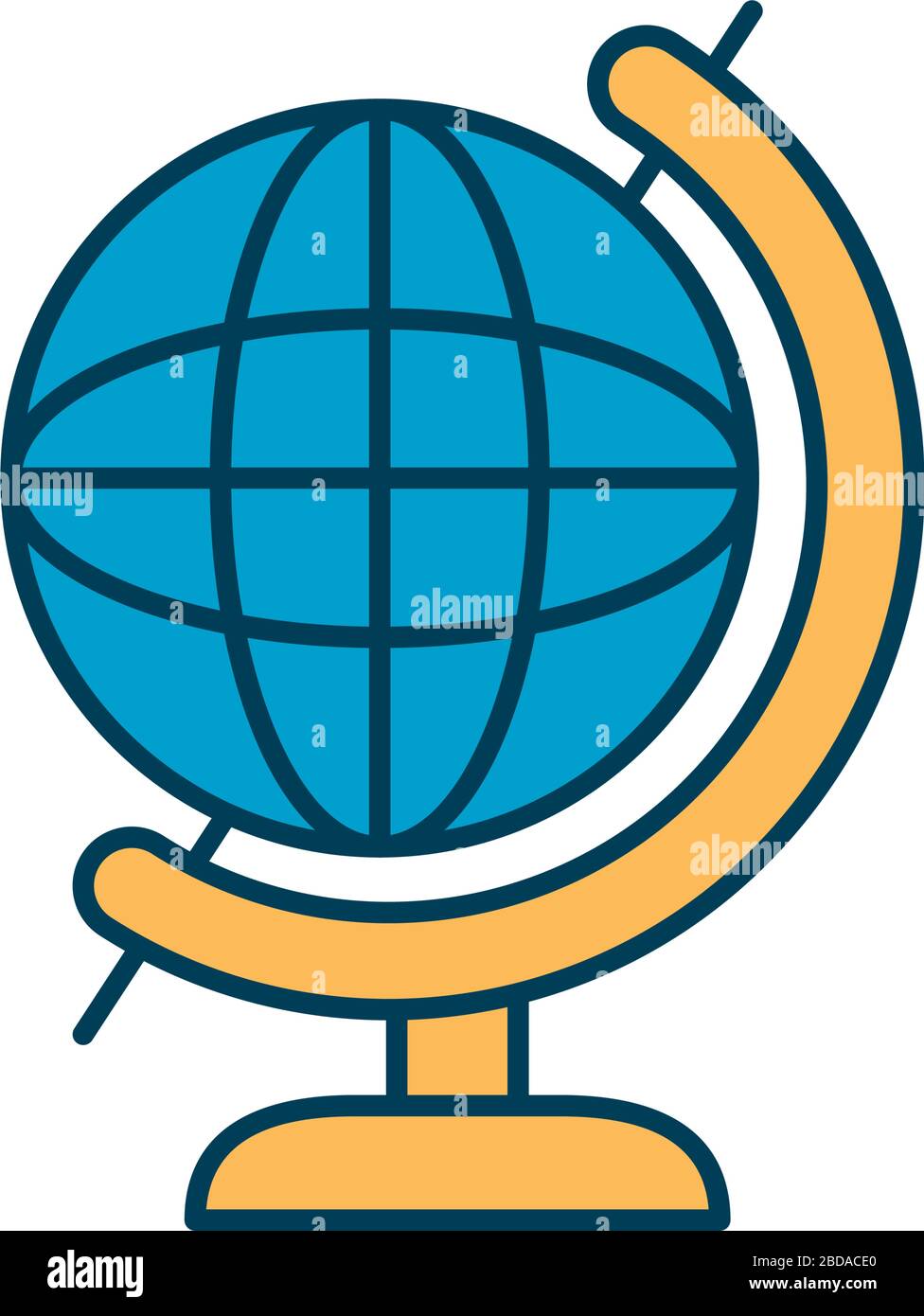 geography tool icon over white background, line and fill style, vector ...