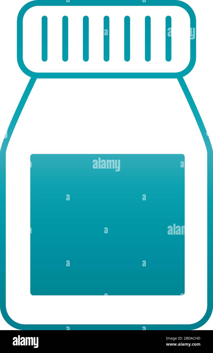test bottle icon over white background, gradient style, vector ...