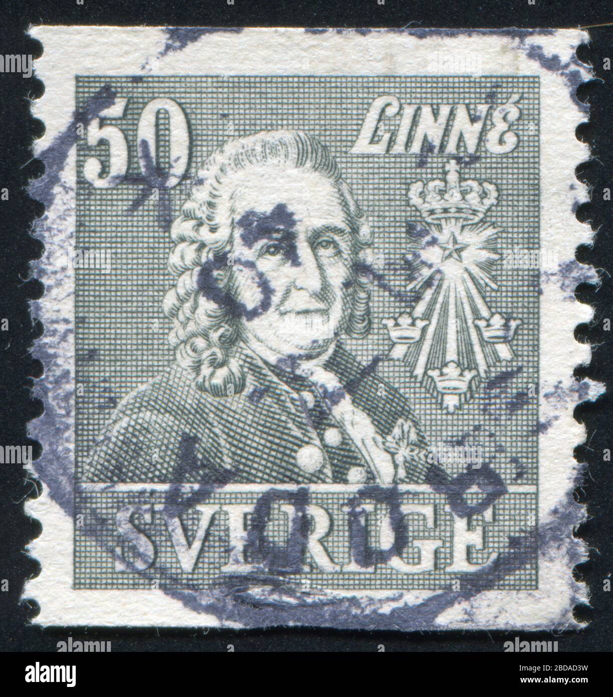 SWEDEN - CIRCA 1939: stamp printed by Sweden, shows Carl von Linne ...