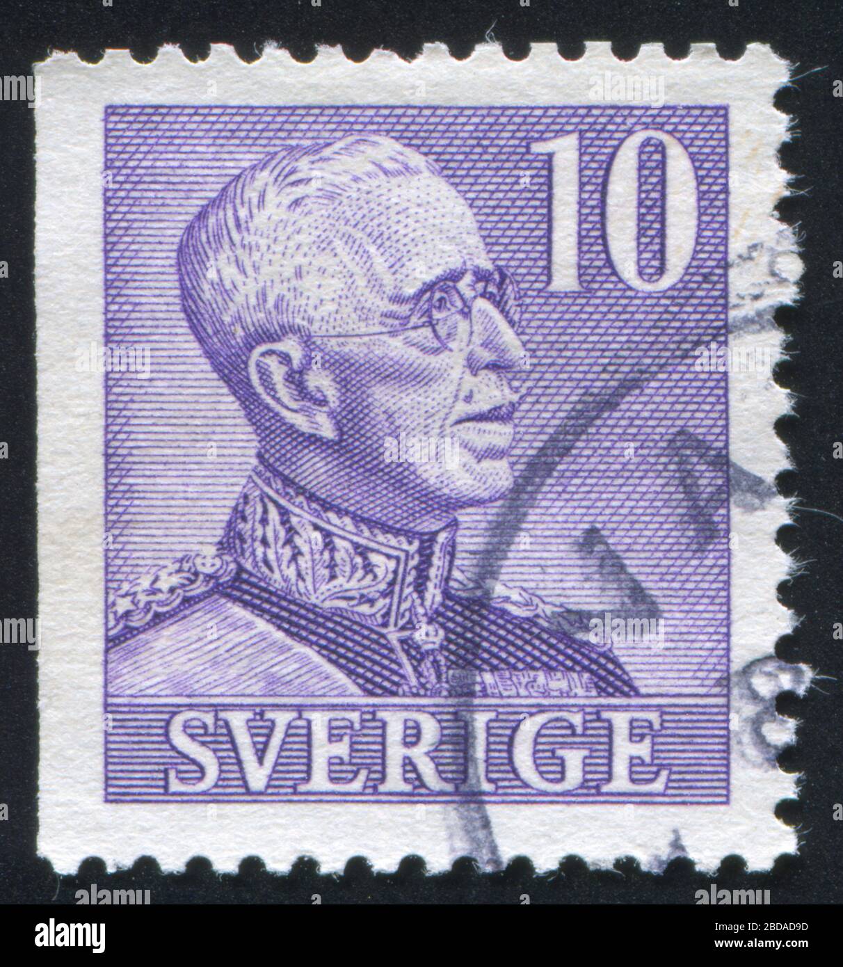 Stamp sweden gustaf king hi-res stock photography and images - Alamy
