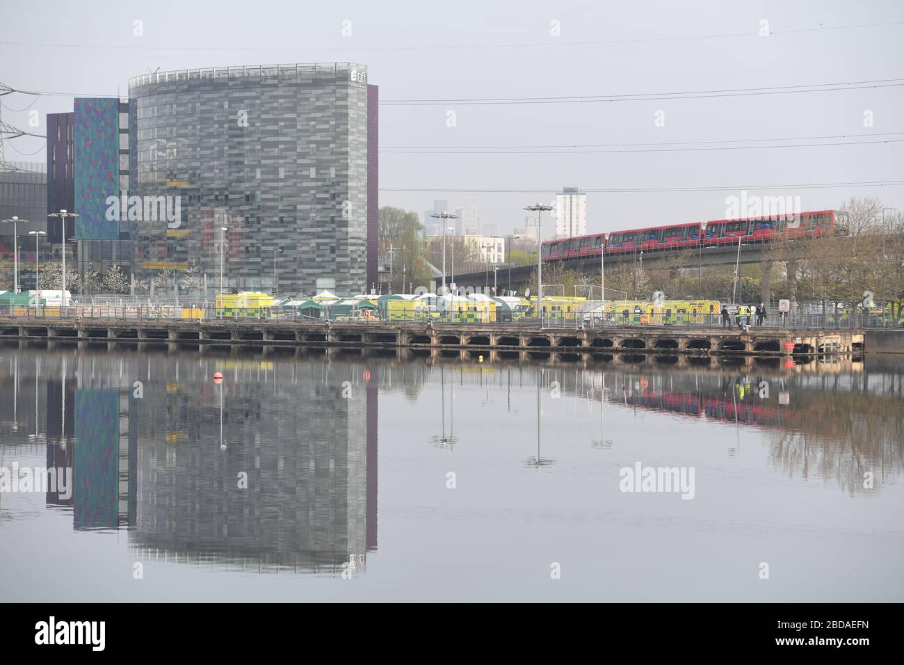 The NHS Nightingale Hospital at the ExCel centre in London, a temporary ...