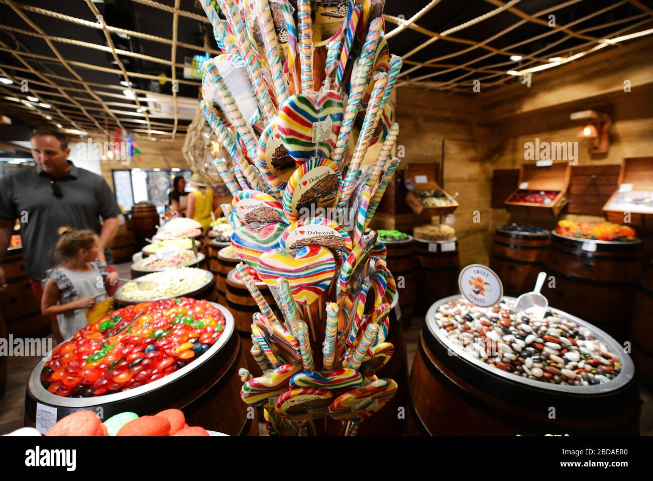Captain Candy store in Dubrovnik's old town Stock Photo - Alamy
