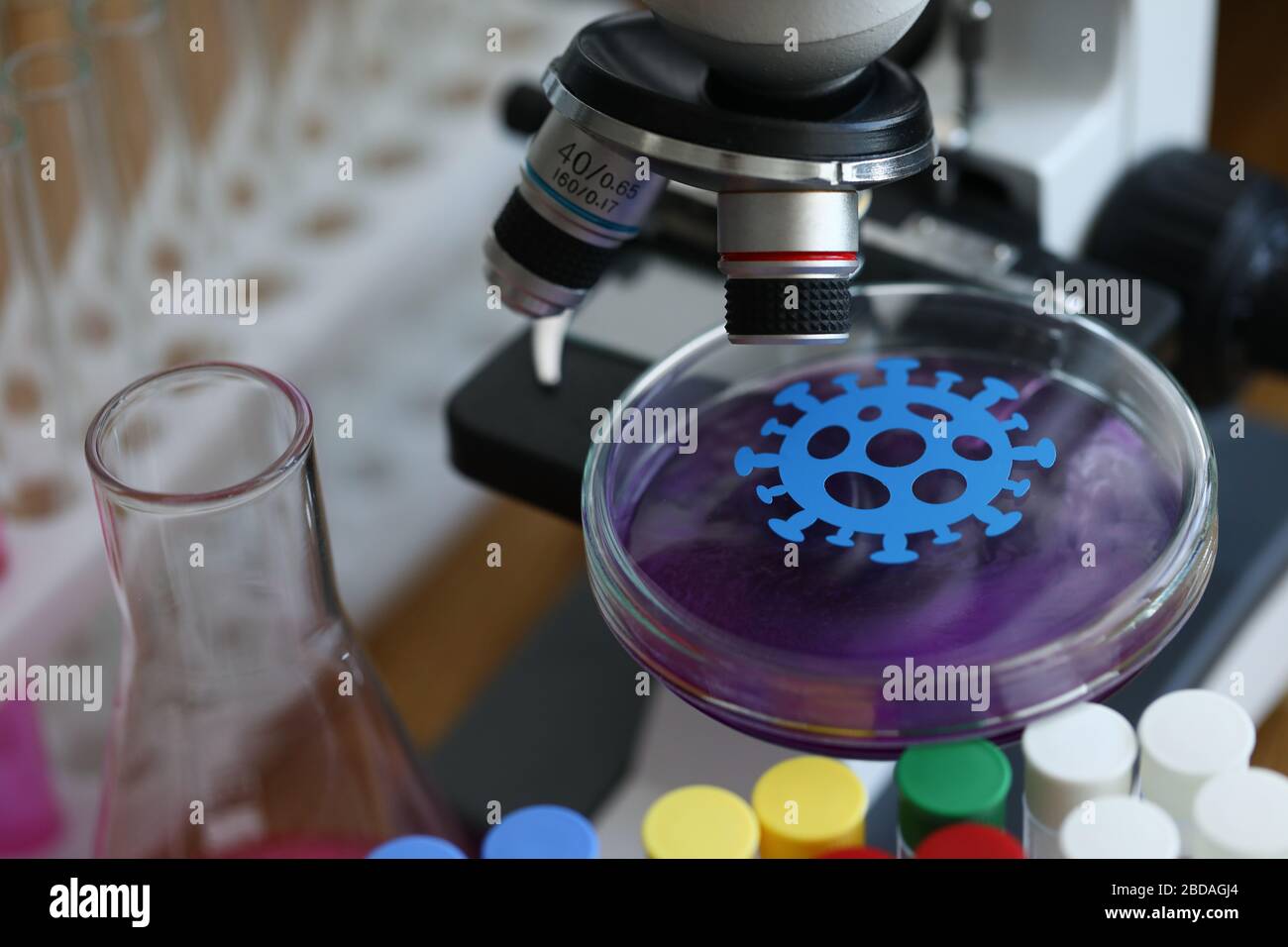 Lab with researched object Stock Photo - Alamy