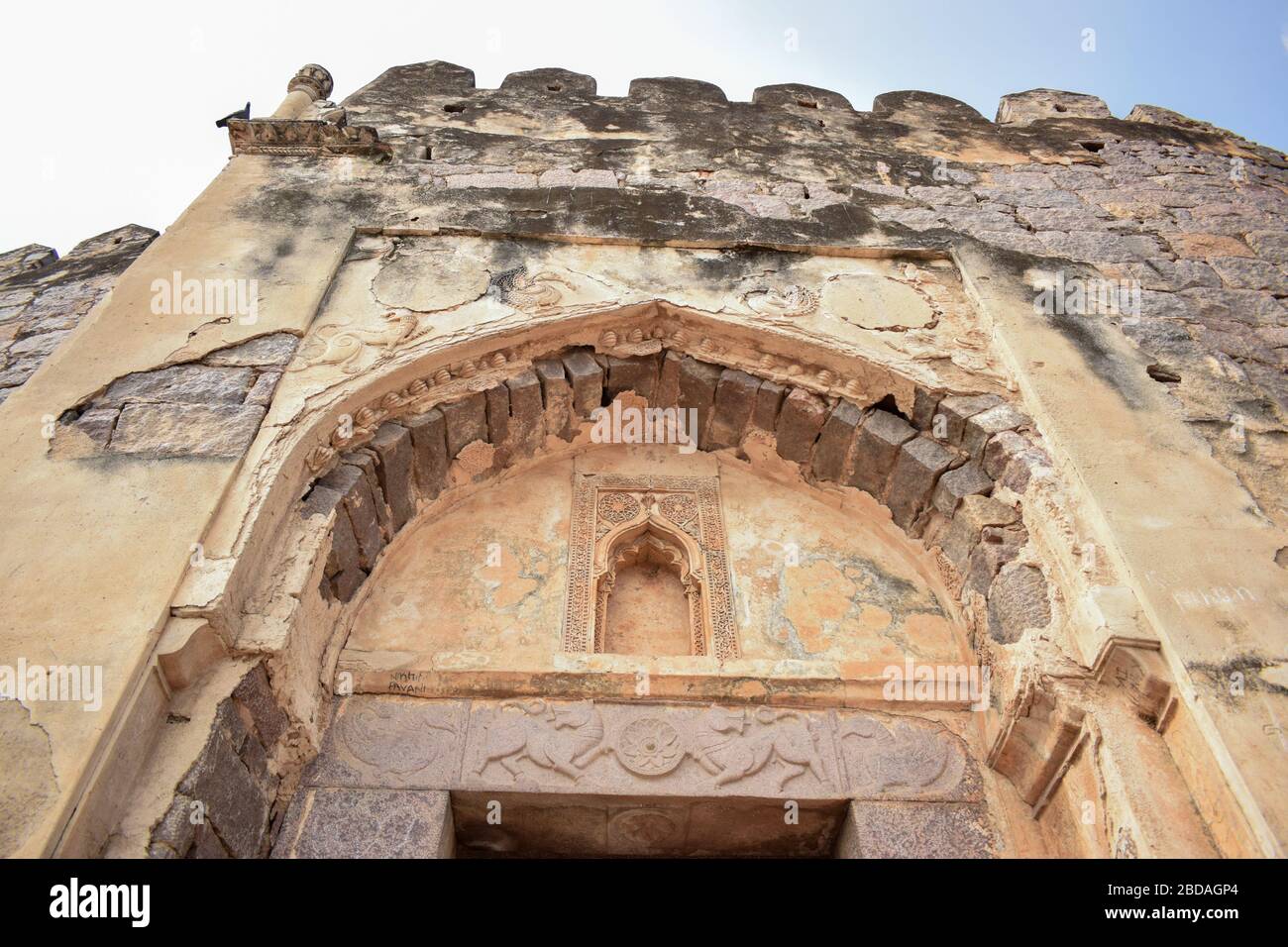 ancient historical Fort Ruined Walls Destructed Architecture Stock ...